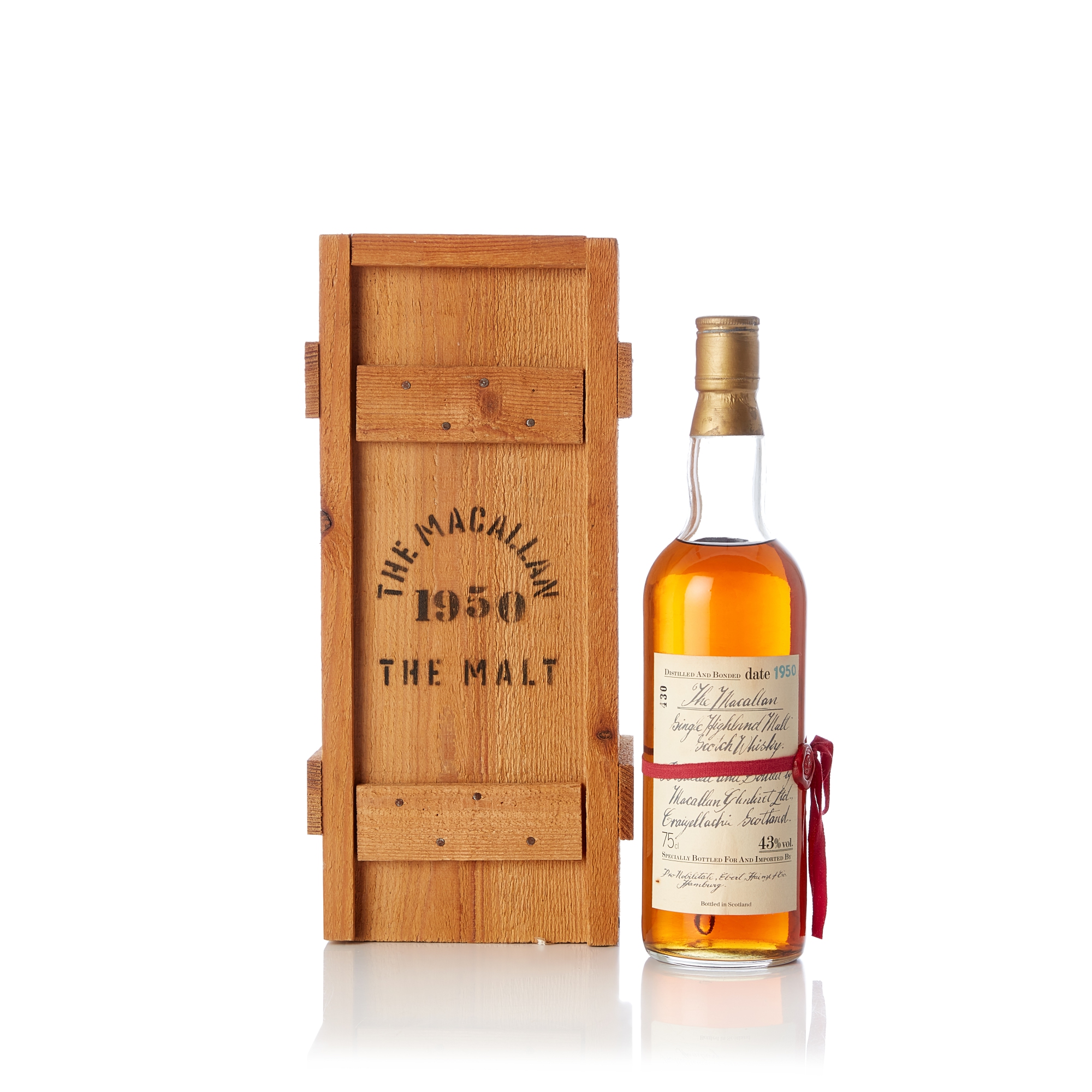The Macallan Red Ribbon 43.0 abv 1950 (1 BT75) | Scenes of Japan | The ...