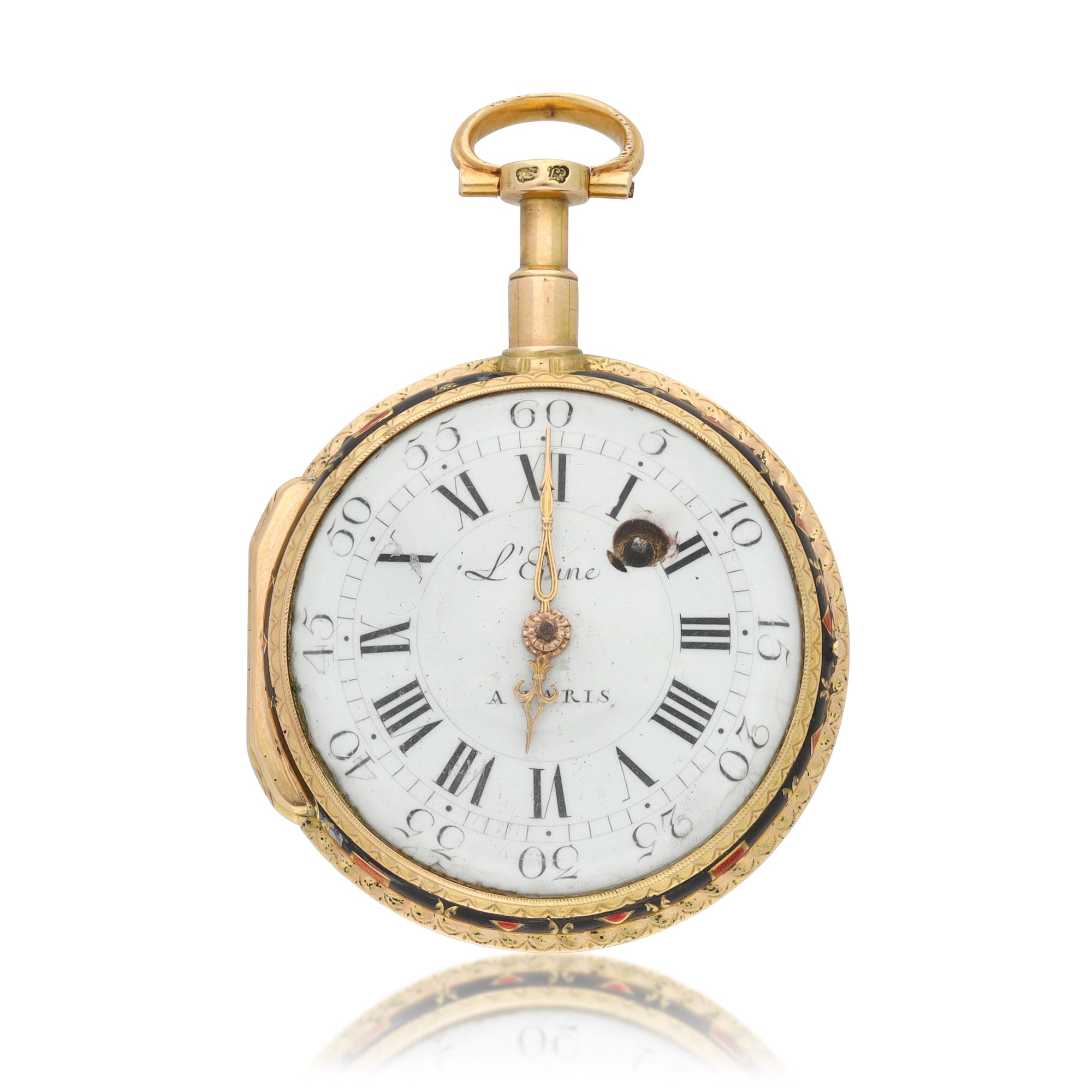 A gold and enamel single cased verge watch Circa 1780 | Fine Watches ...