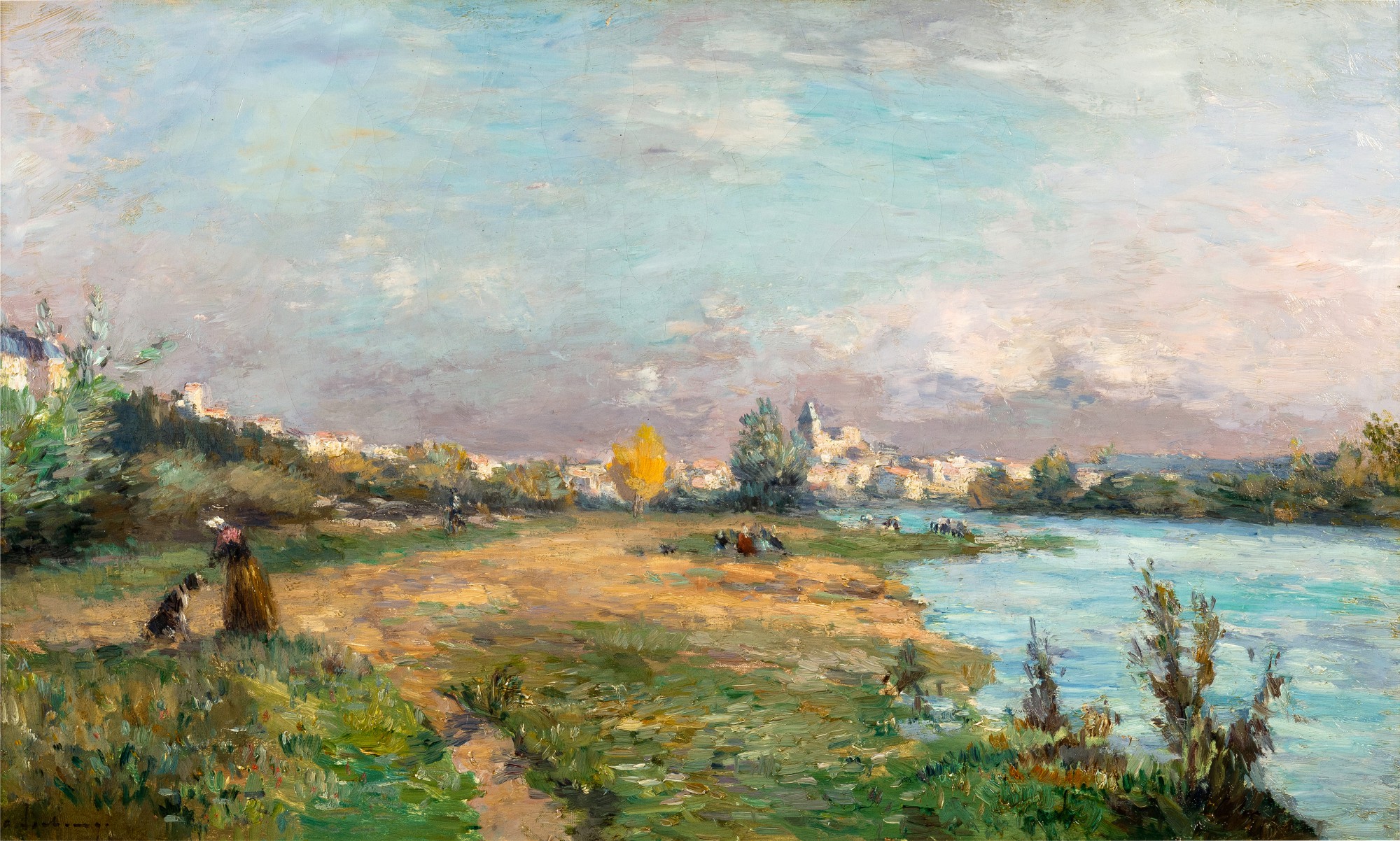 Pont-du-Château, matinée d'automne | Art Impressionniste et Moderne Day ...