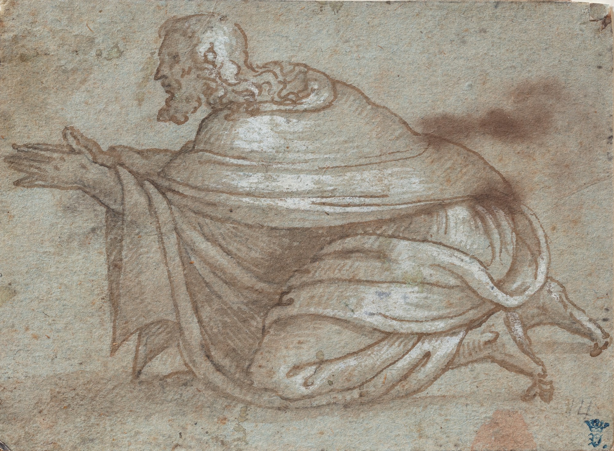 A kneeling Magus seen in profile | Old Master & British Works on Paper ...