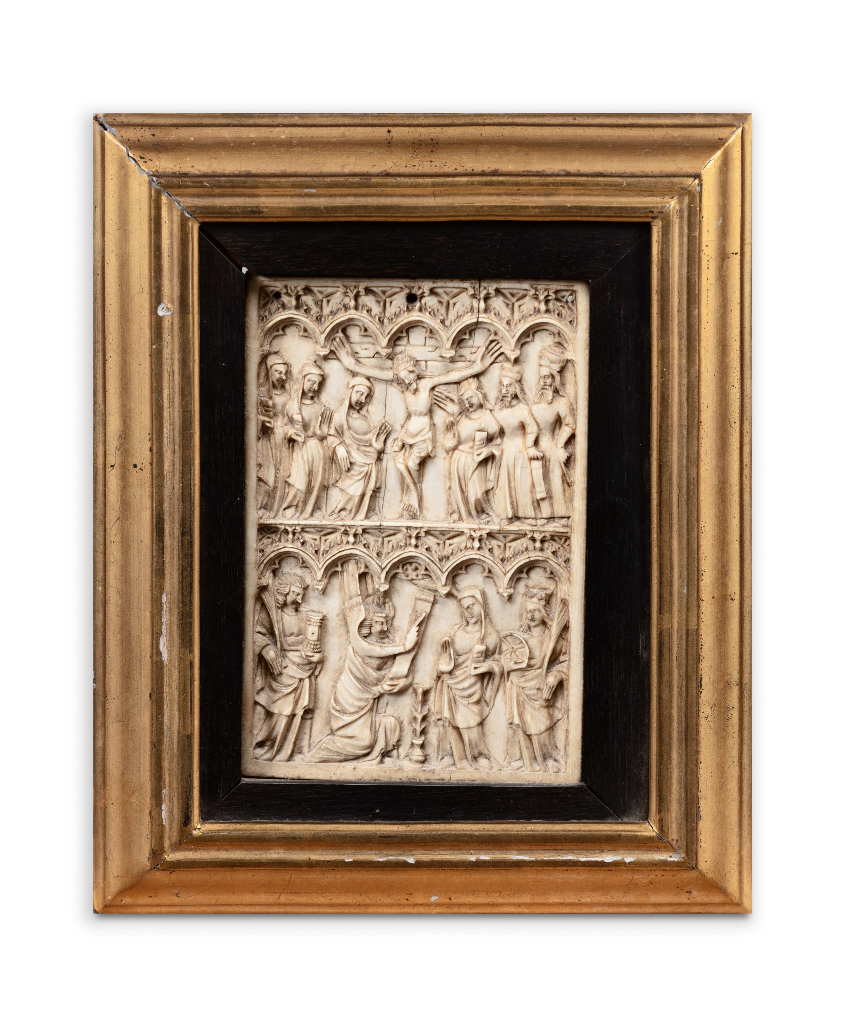 FRENCH, MOSAN OR RHENISH, CIRCA 1360-80 | AN IVORY WRITING TABLET WITH ...