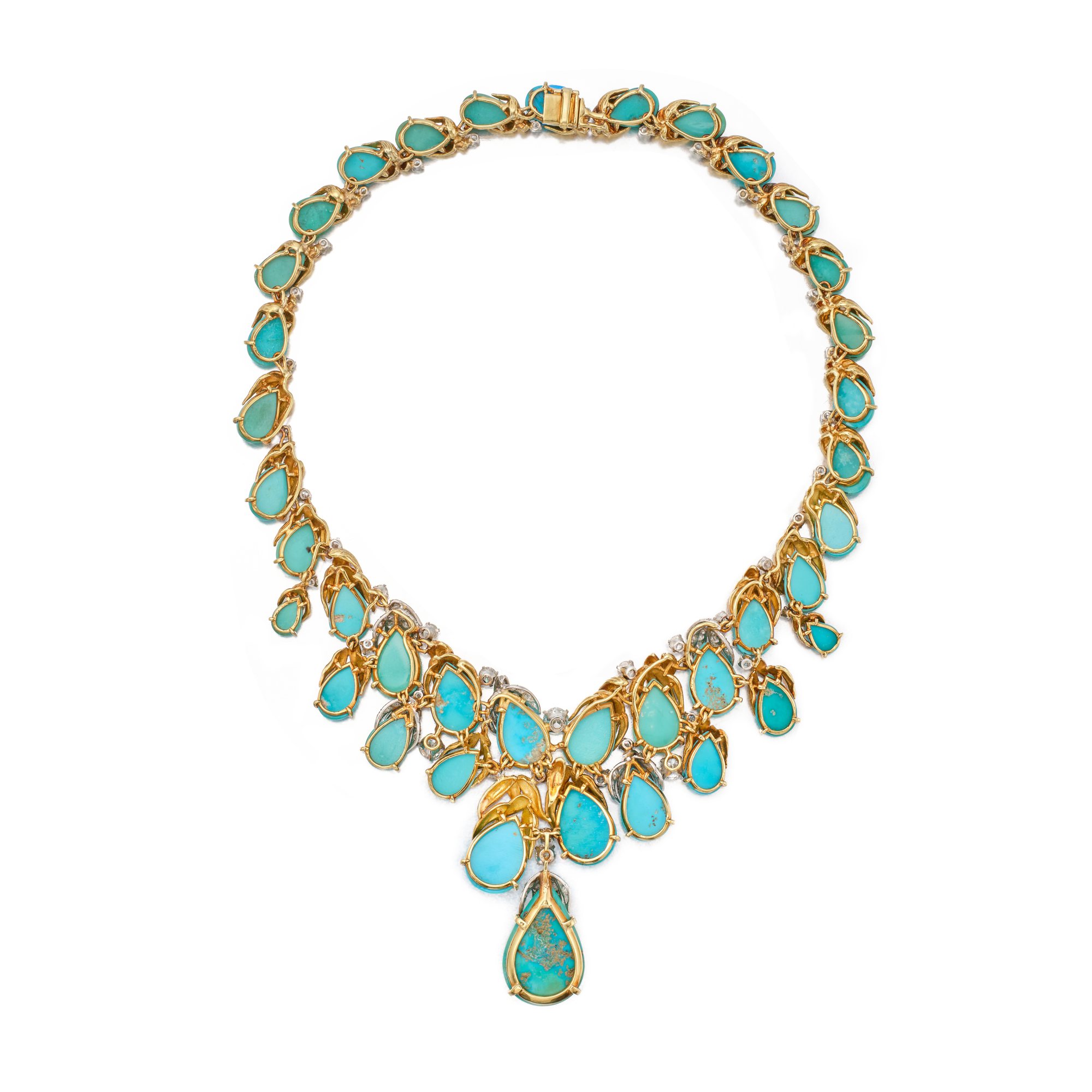 Turquoise and Diamond Necklace | Important Jewels | | Sotheby's