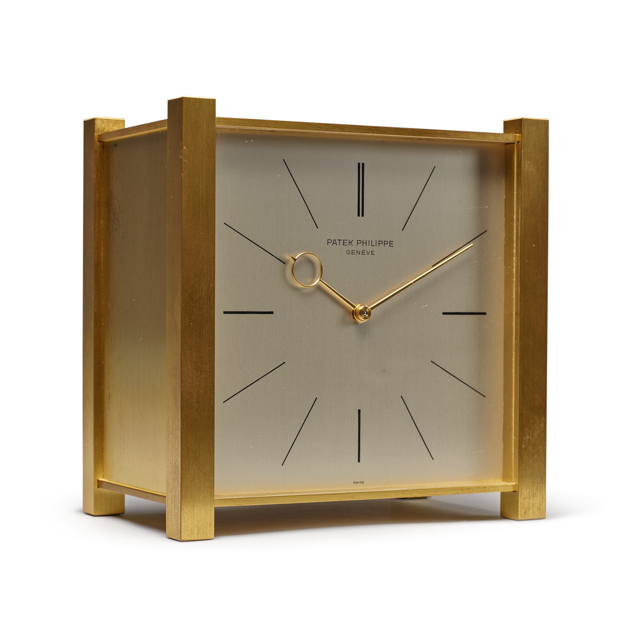 PENDULE CARRÉE A GILT BRASS SOLAR DESK CLOCK, CIRCA 1968 | Watches ...