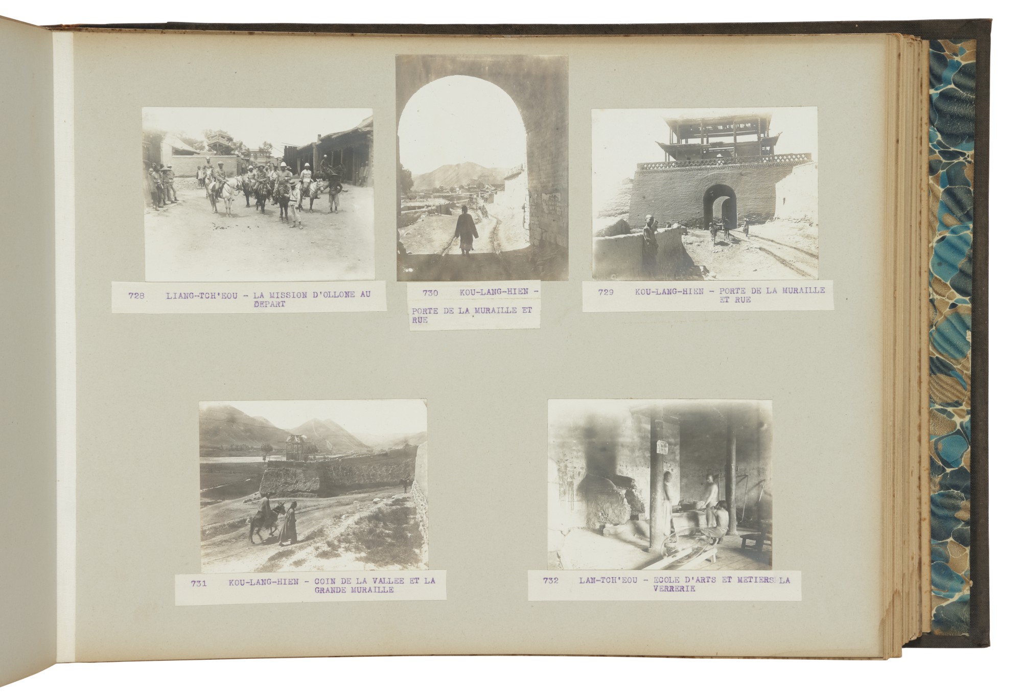 TWO PHOTOGRAPH ALBUMS OF MISSION PELLIOT, EARLY TWENTIETH CENTURY ...