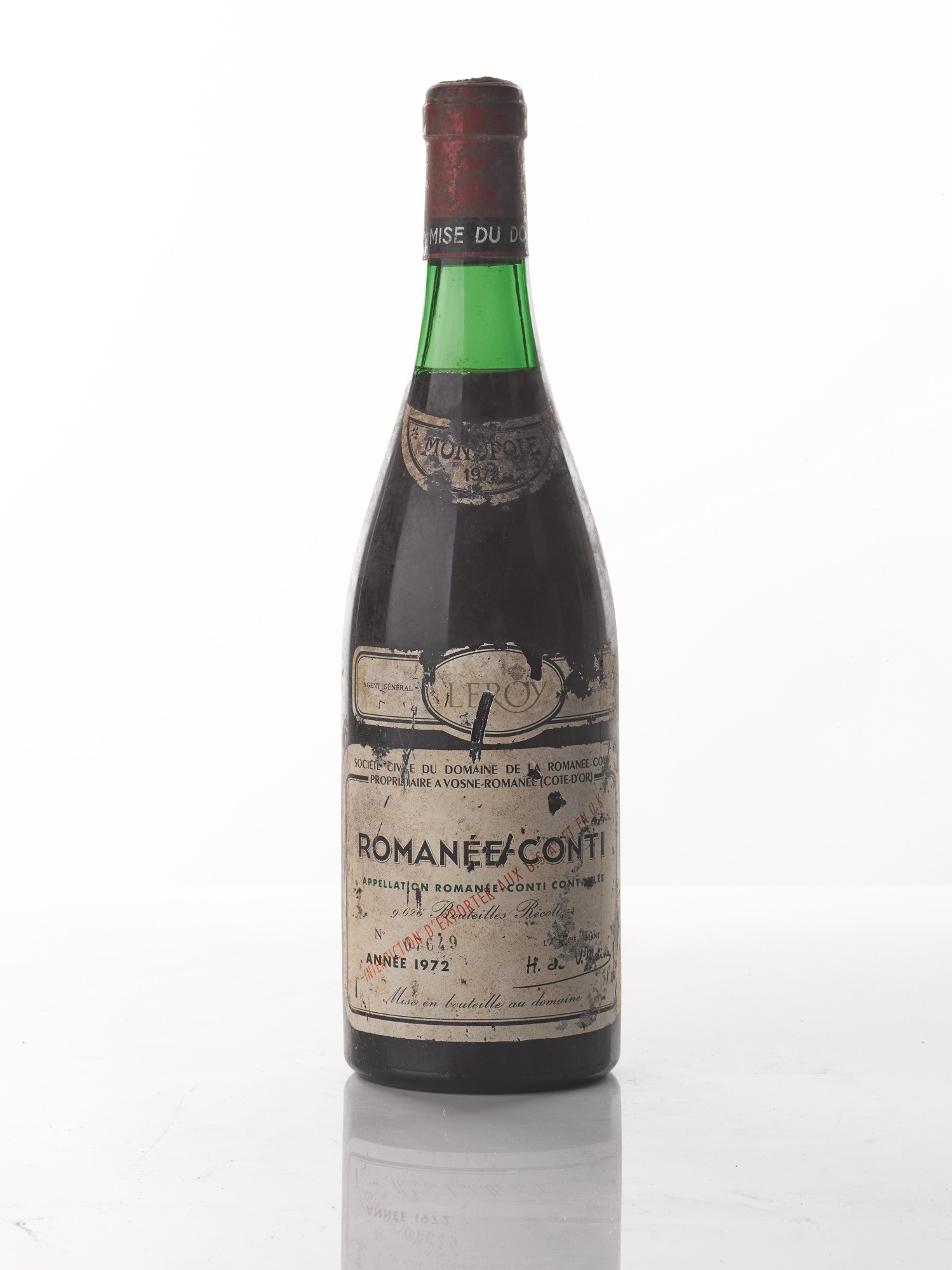 ROMANÉE CONTI 1972 Domaine de la Romanée-Conti | Finest and Rarest ...