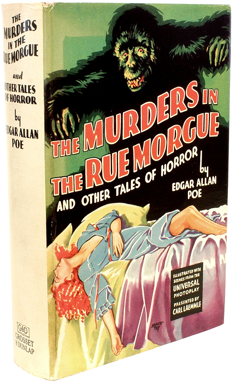 Edgar Allan Poe Vintage The Murders In The Rue Morgue Dust Jacket ...