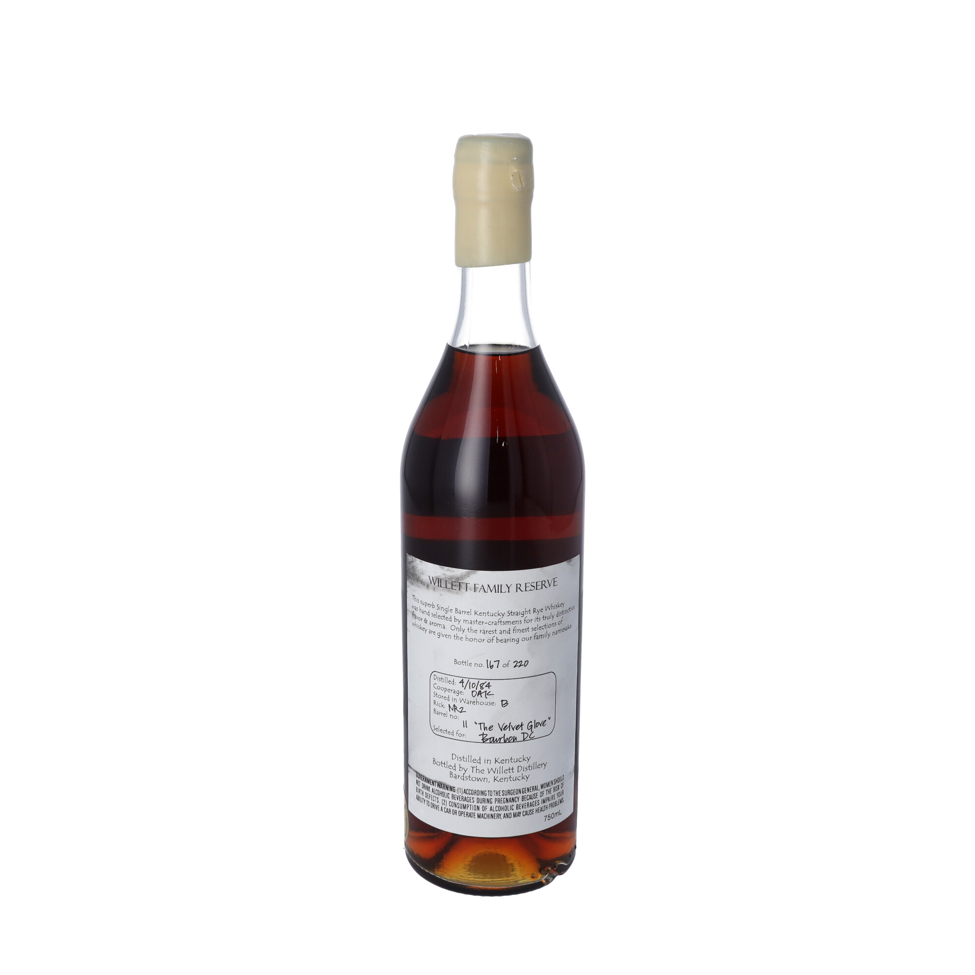 Willett Family Reserve 23 Year Old Single Barrel Rye #11 "The Velvet ...