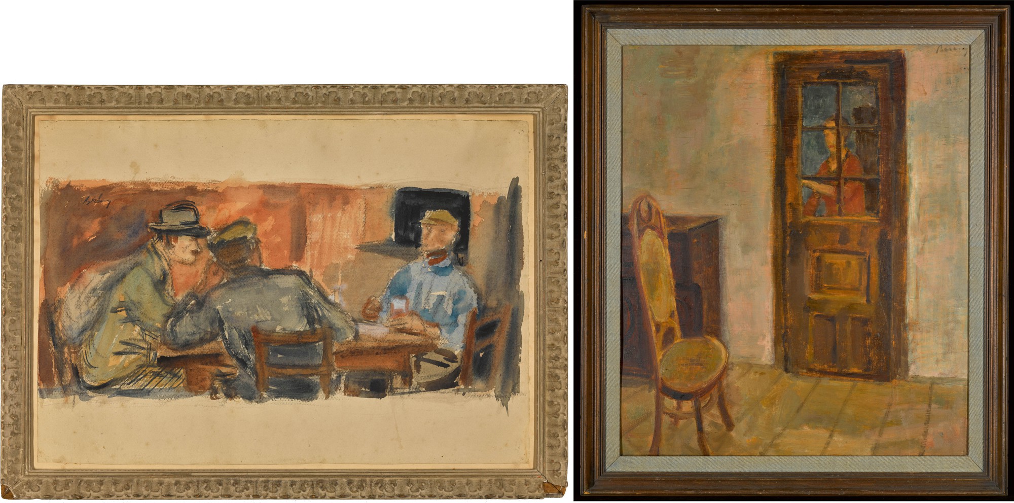 RÓBERT BERÉNY | TWO INTERIOR SCENES | Eclectic | London | 2020 | Sotheby's