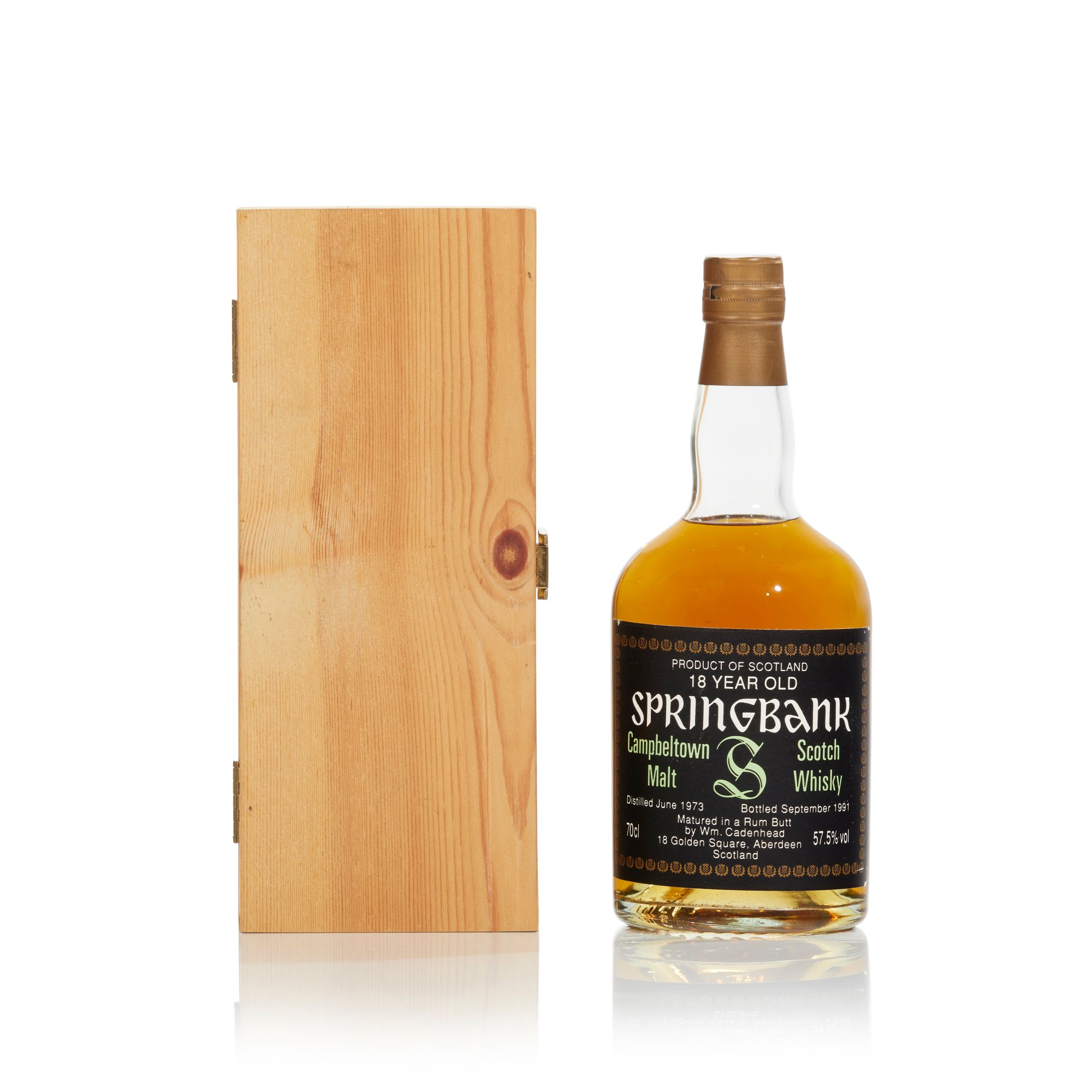 Springbank Cadenhead's 18 Year Old 57.5 abv 1973 (1 BT70) | The ...
