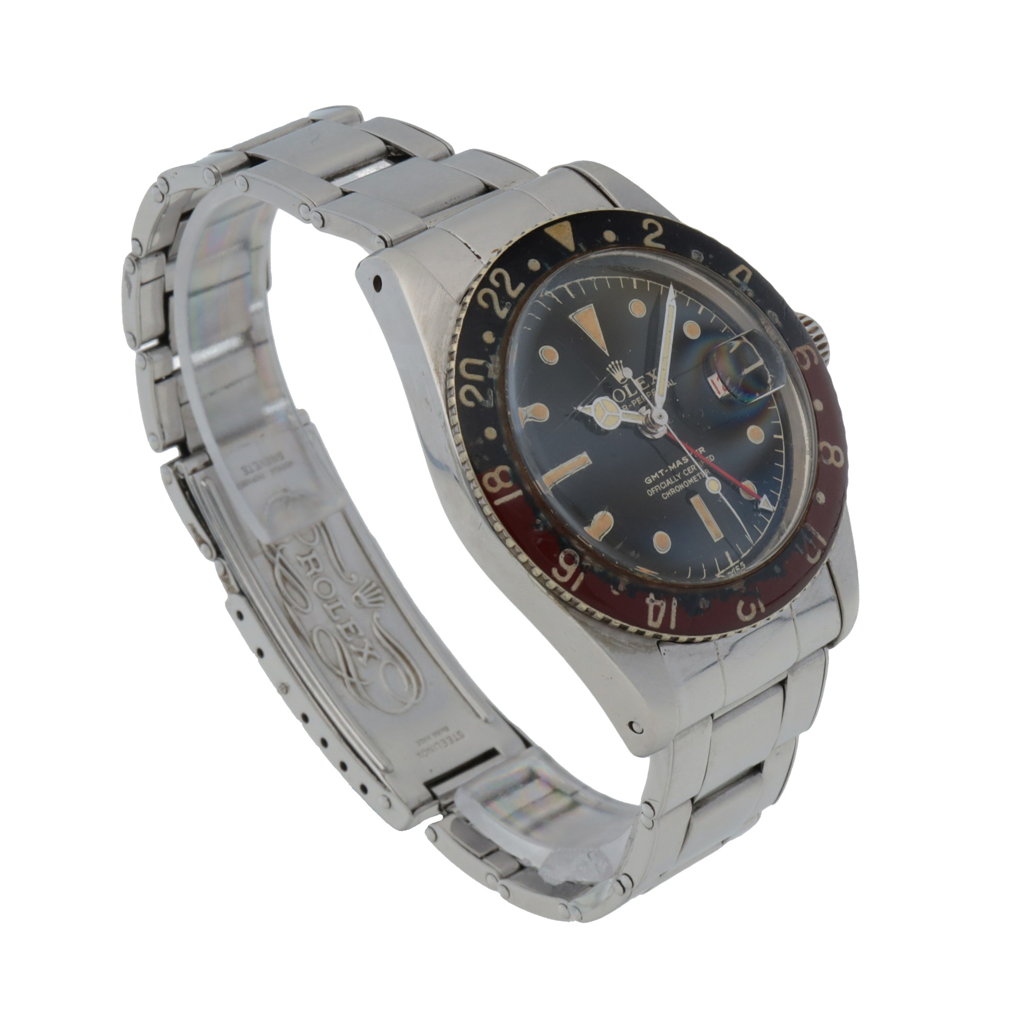 GMT-MASTER, REF 6542 STAINLESS STEEL DUAL TIME WRISTWATCH WITH DATE ...
