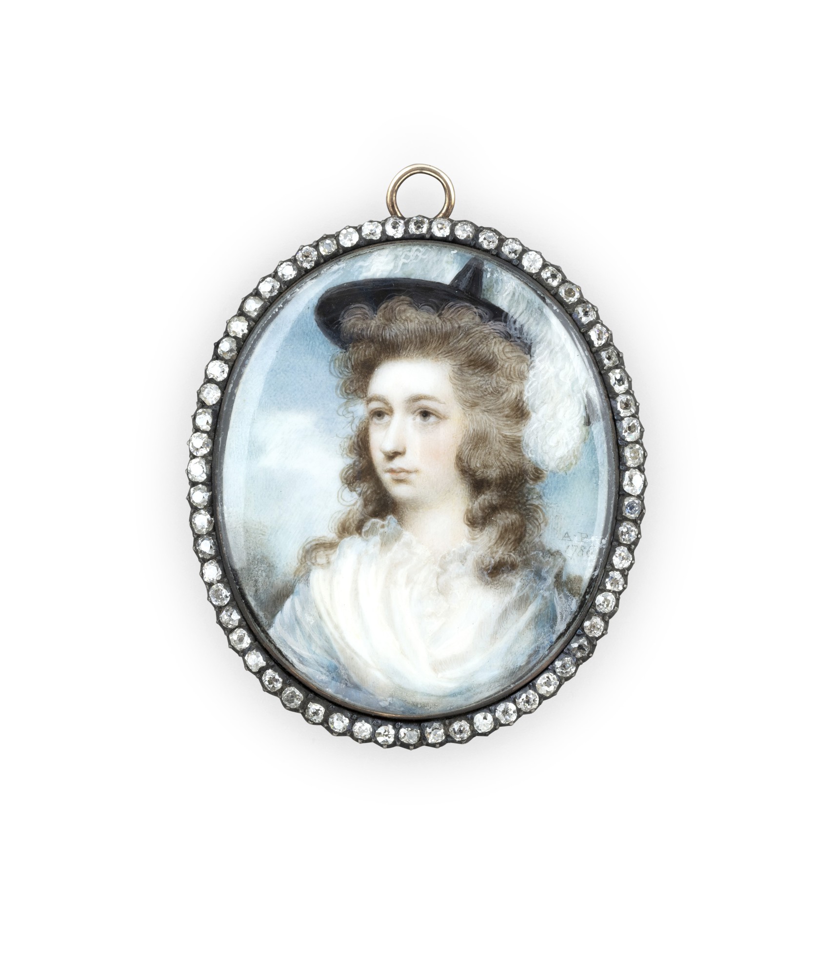 An English oval portrait miniature of a lady, Andrew Plimer, 1786 | The ...