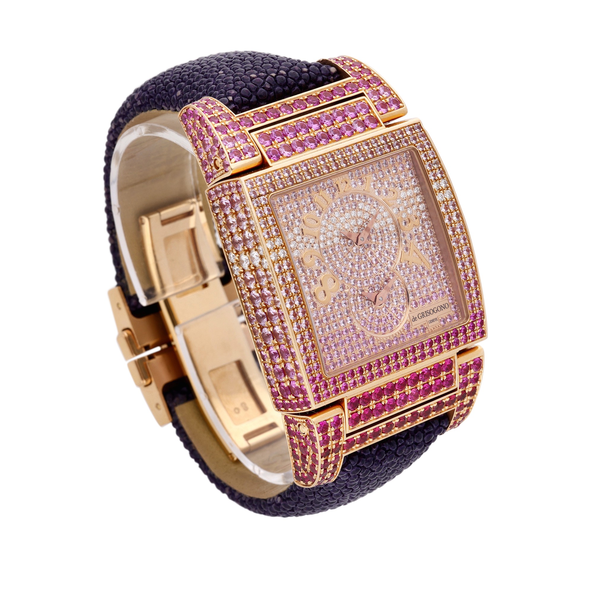 Reference UNO/DF Instrumento | A yellow gold, diamond, pink sapphire ...