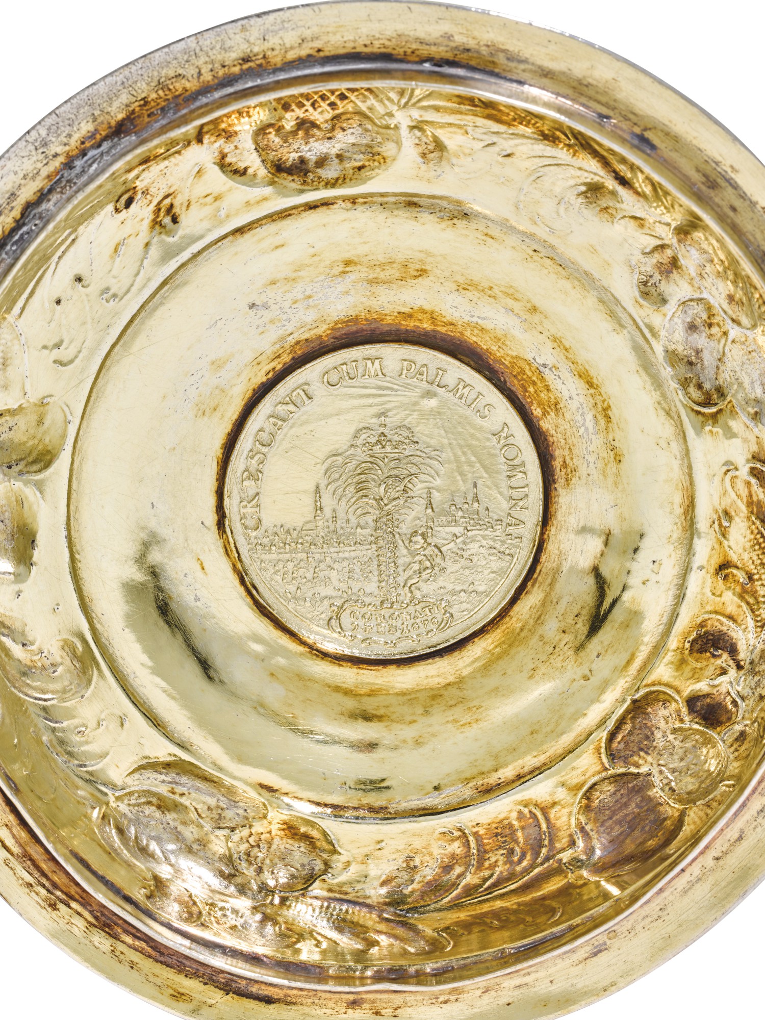 A LARGE GERMAN PARCEL-GILT SILVER GILT TANKARD, PETER RHODE II, DANZIG ...