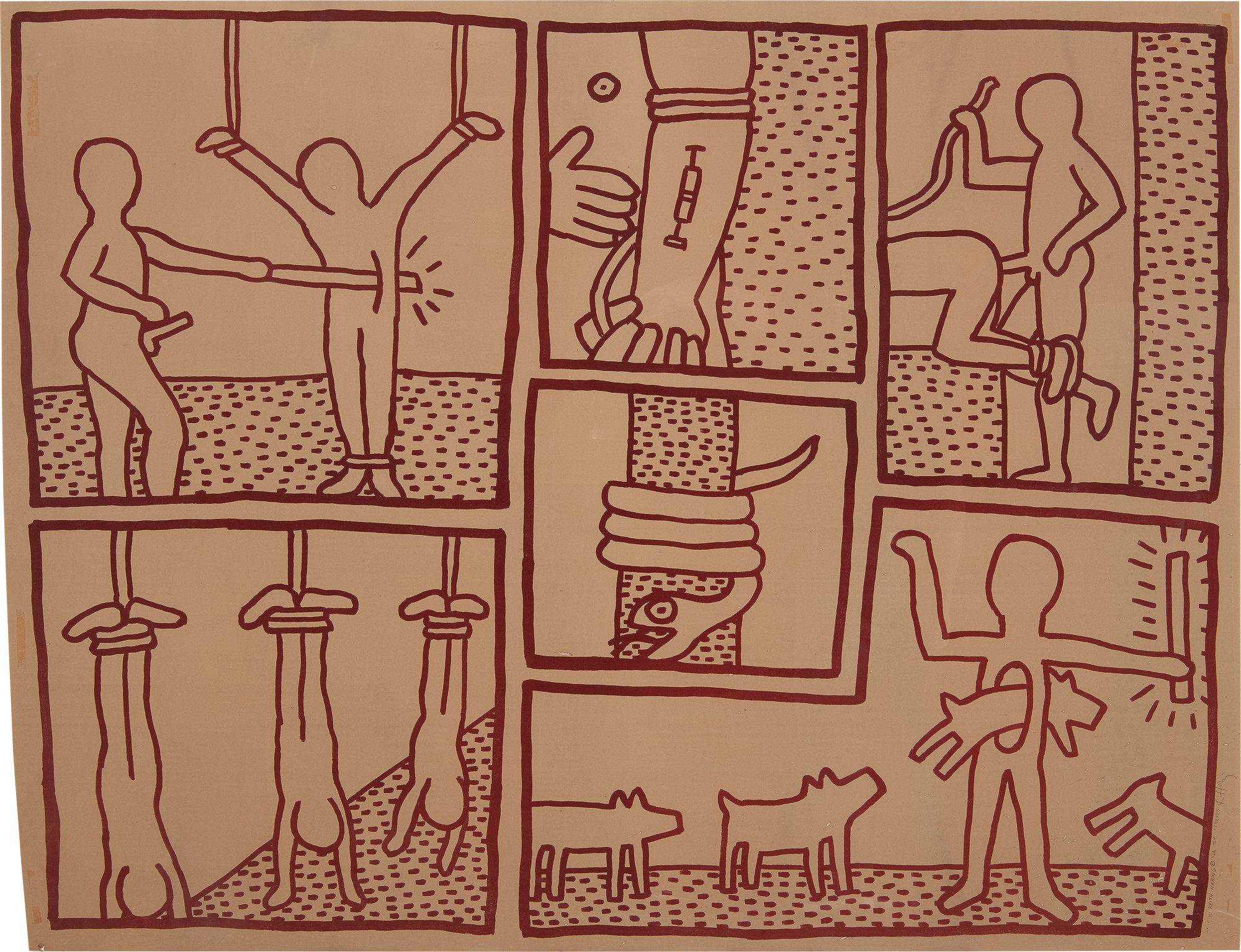 KEITH HARING | UNTITLED (BLUEPRINT SERIES) | Contemporary Art | 2020 ...