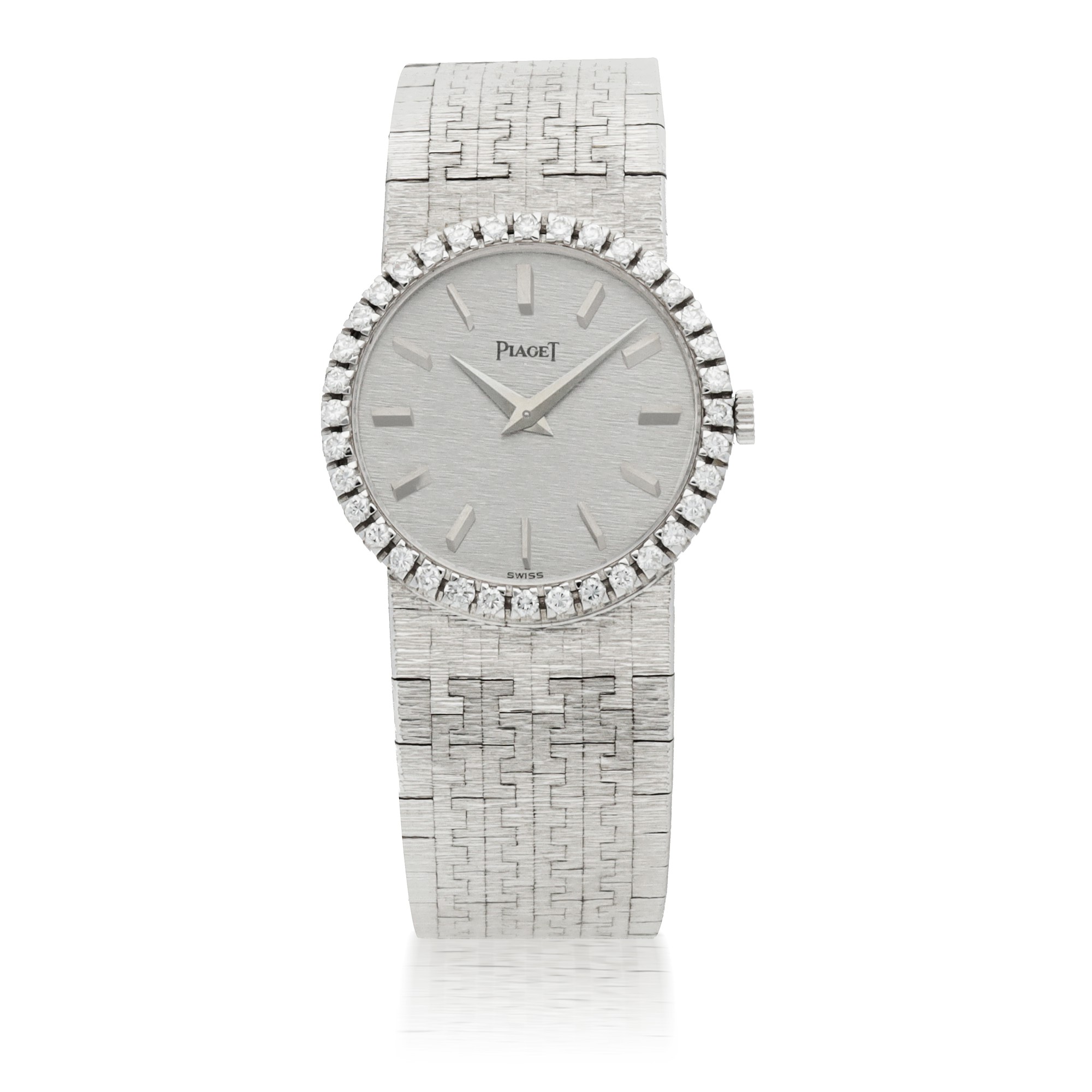 PIAGET | REF 926 A6 WHITE GOLD AND DIAMOND-SET BRACELET WATCH CIRCA ...