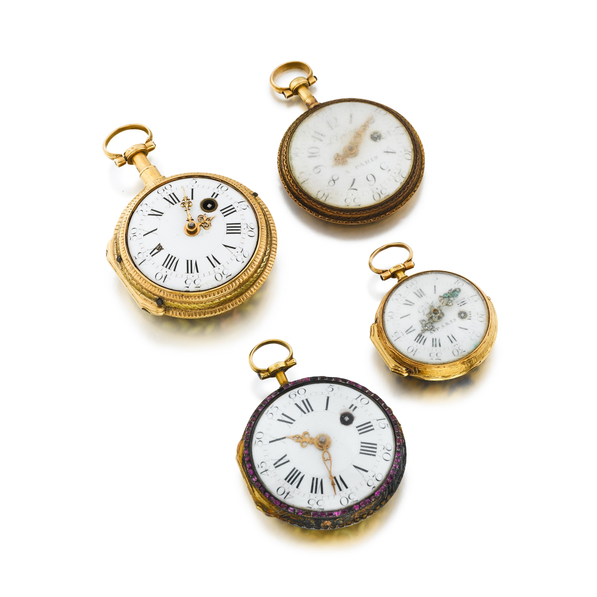A group of four gold and enamel watches, circa 1770 | Hôtel Lambert ...