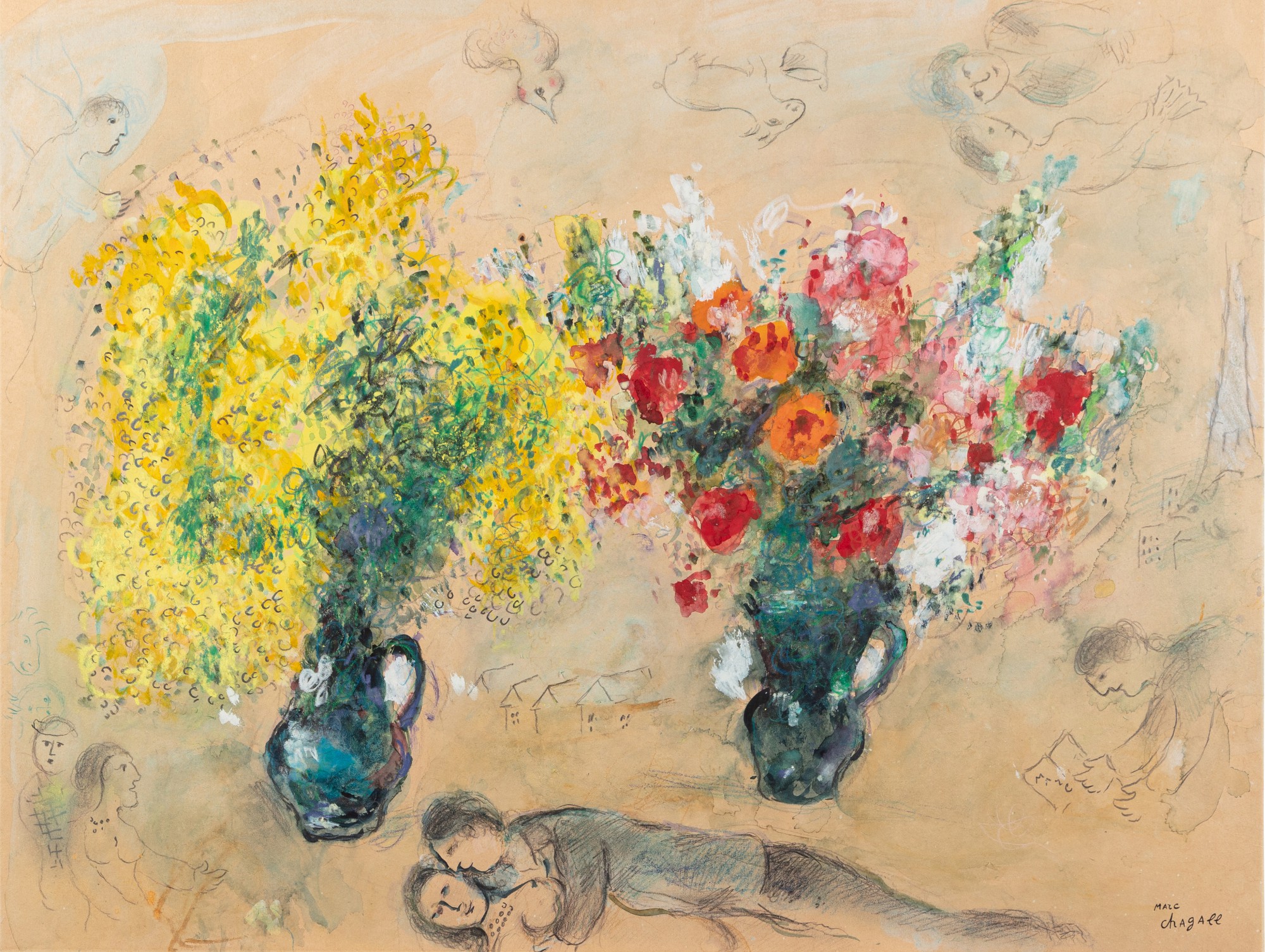 Deux vases de fleurs | Modern & Contemporary Day Auction | 2022 | Sotheby's