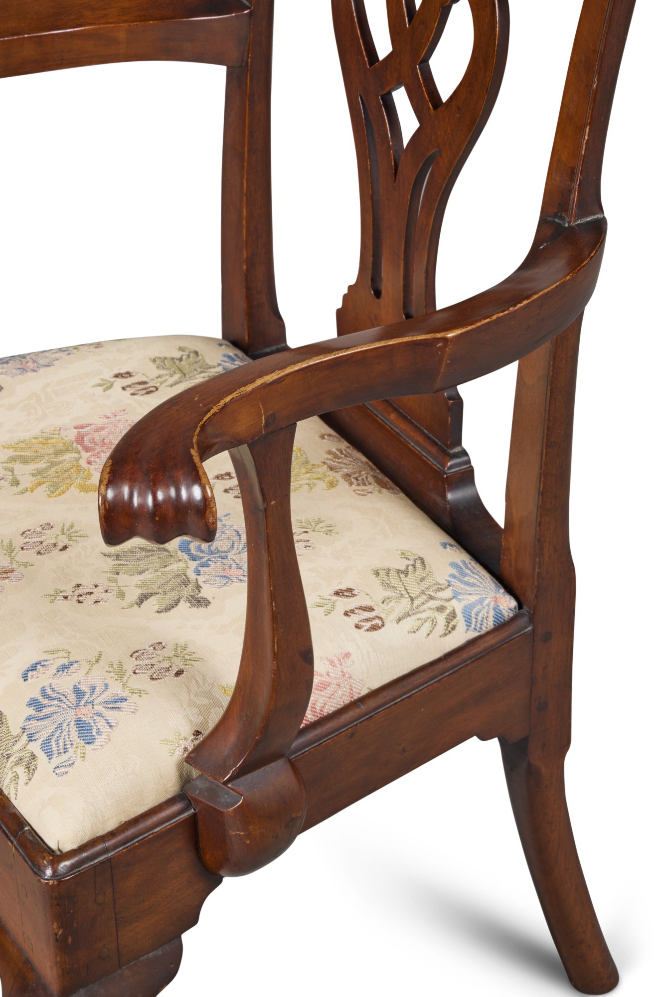 A Chippendale Shell-Carved Mahogany Open Armchair, Philadelphia ...