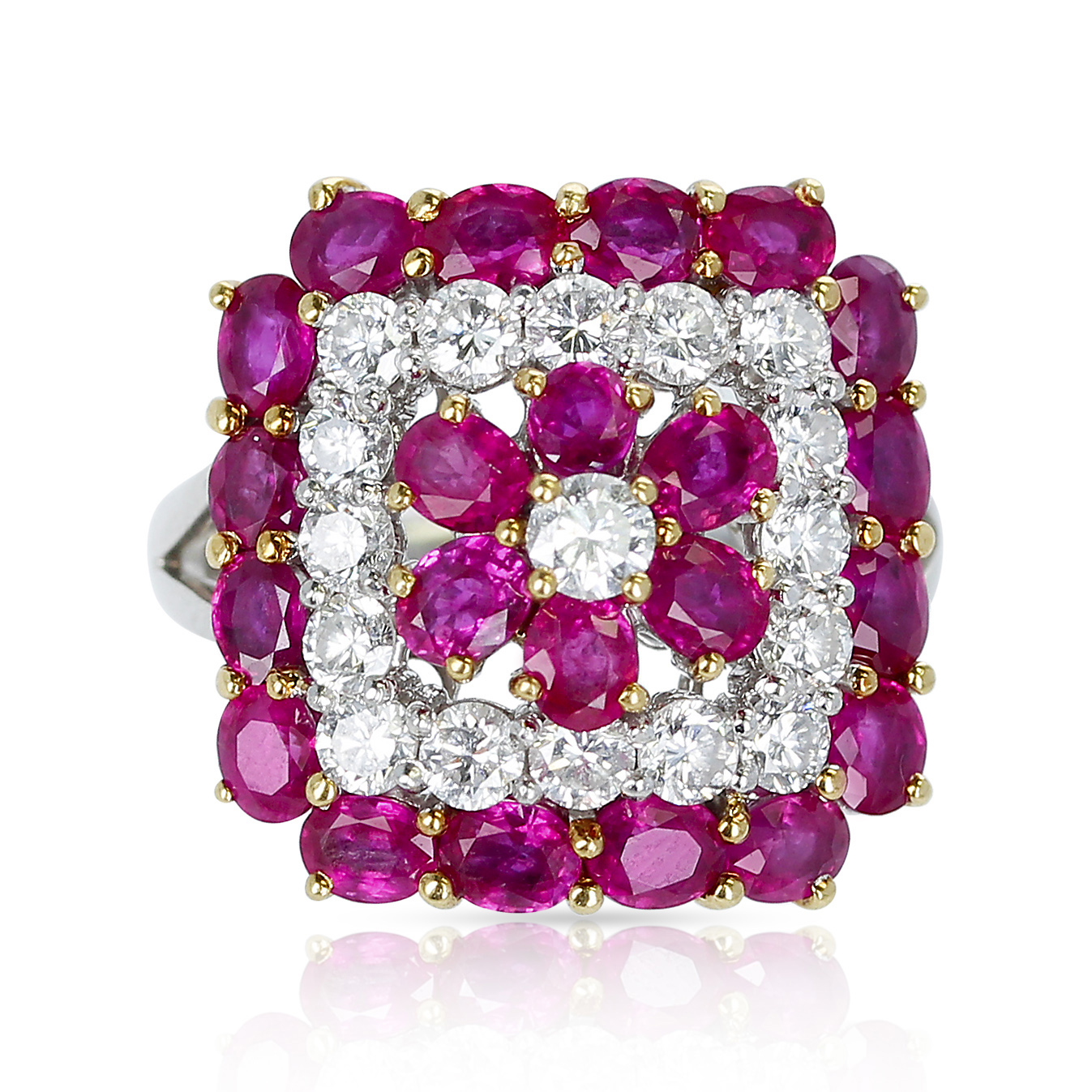 Gold, Platinum, Ruby And Diamond Ring Available For Immediate Sale At ...