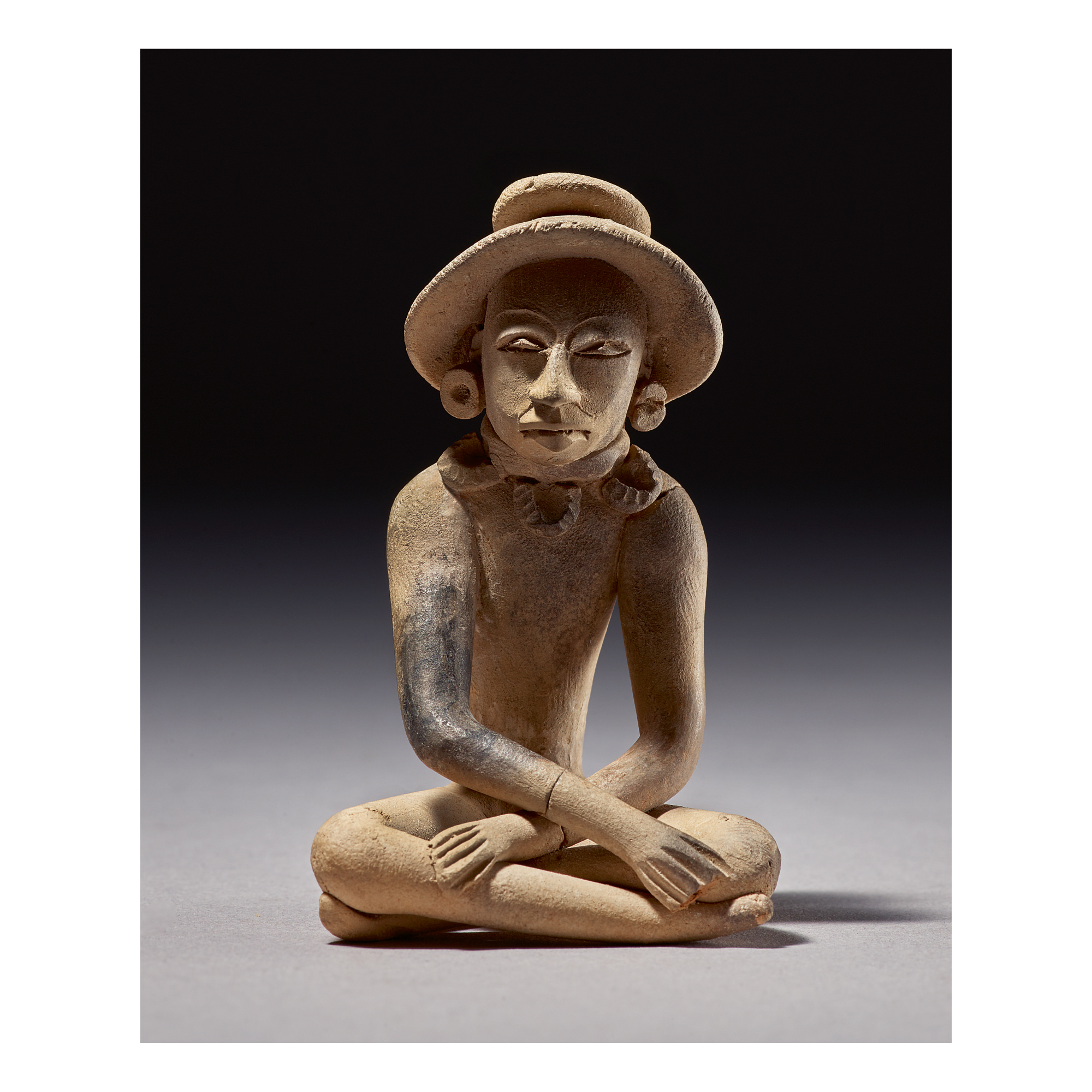 HUASTEC SEATED FIGURE, PANUCO REGION LATE PRECLASSIC-PROTOCLASSIC ...