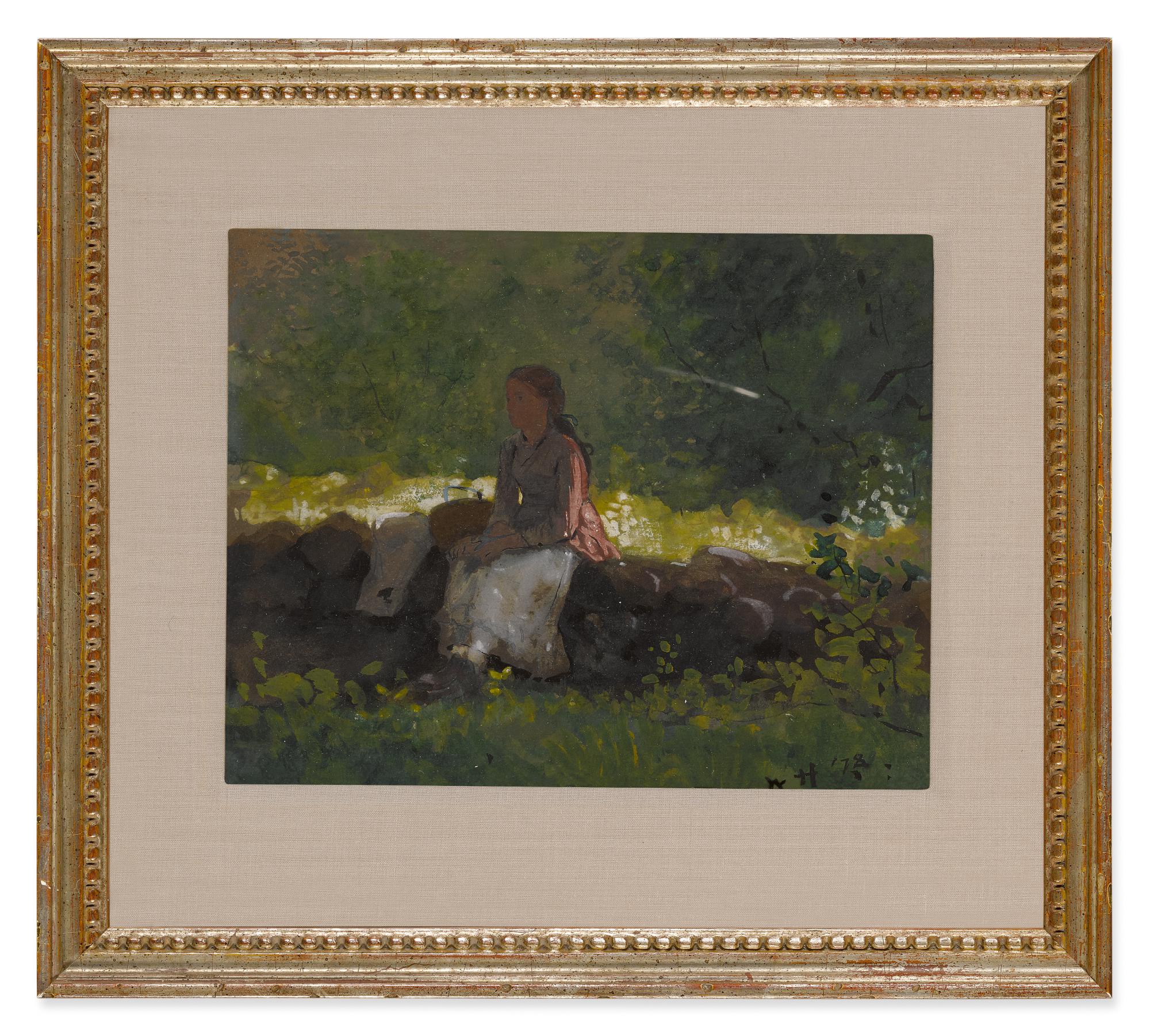 WINSLOW HOMER | ON THE FENCE | American Art Online | 2020 | Sotheby's