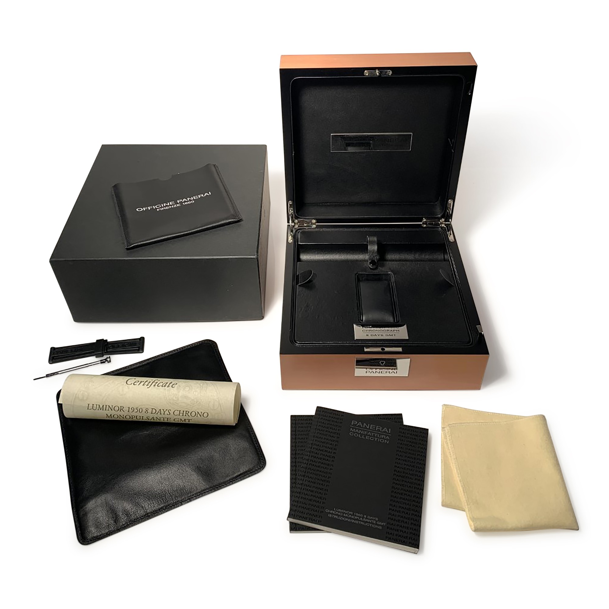 Reference PAM00277 Luminor 1950 8 Days Chrono Monopulsante GMT A ...