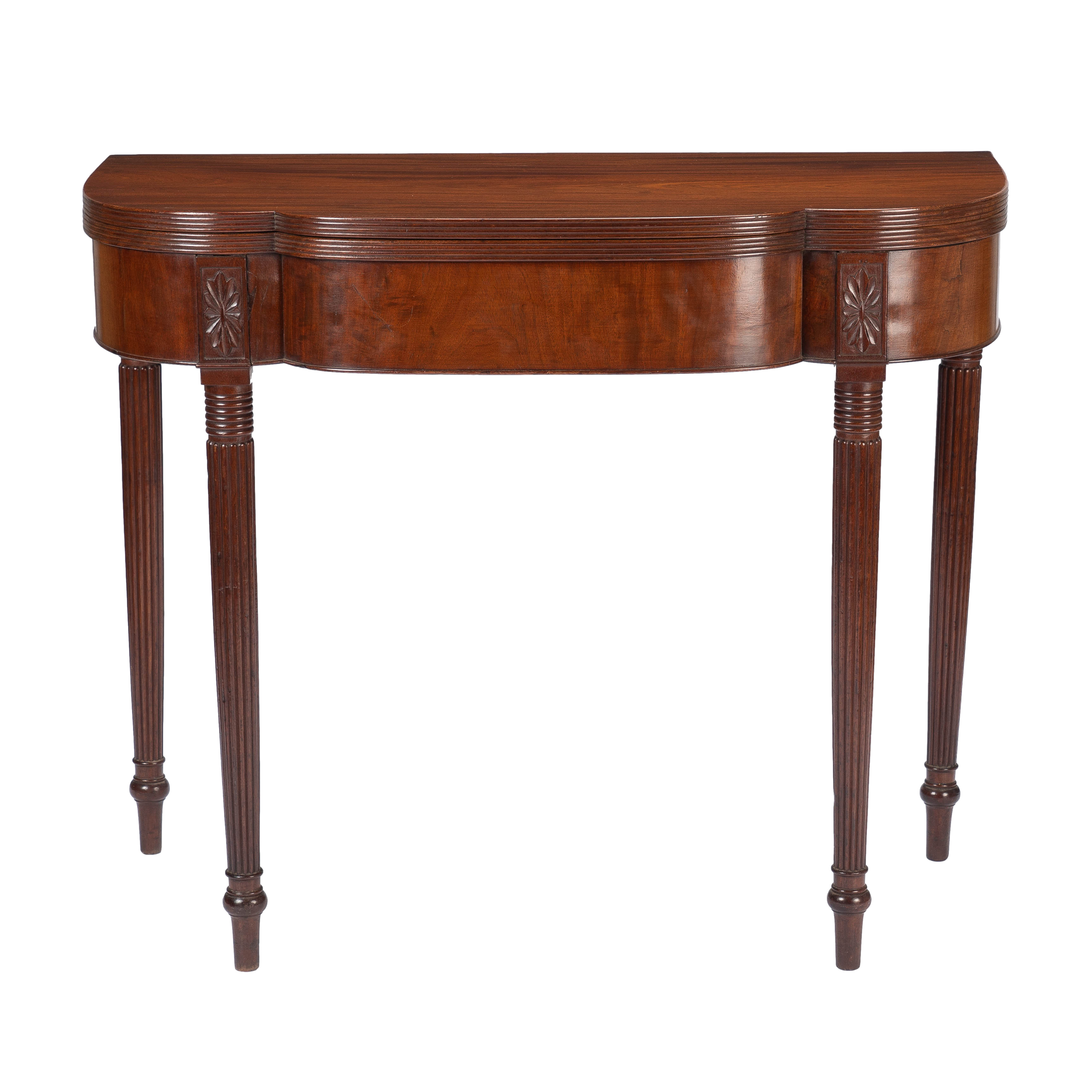 Antique American Sheraton Cherry Flip-Top Games Table Available For ...