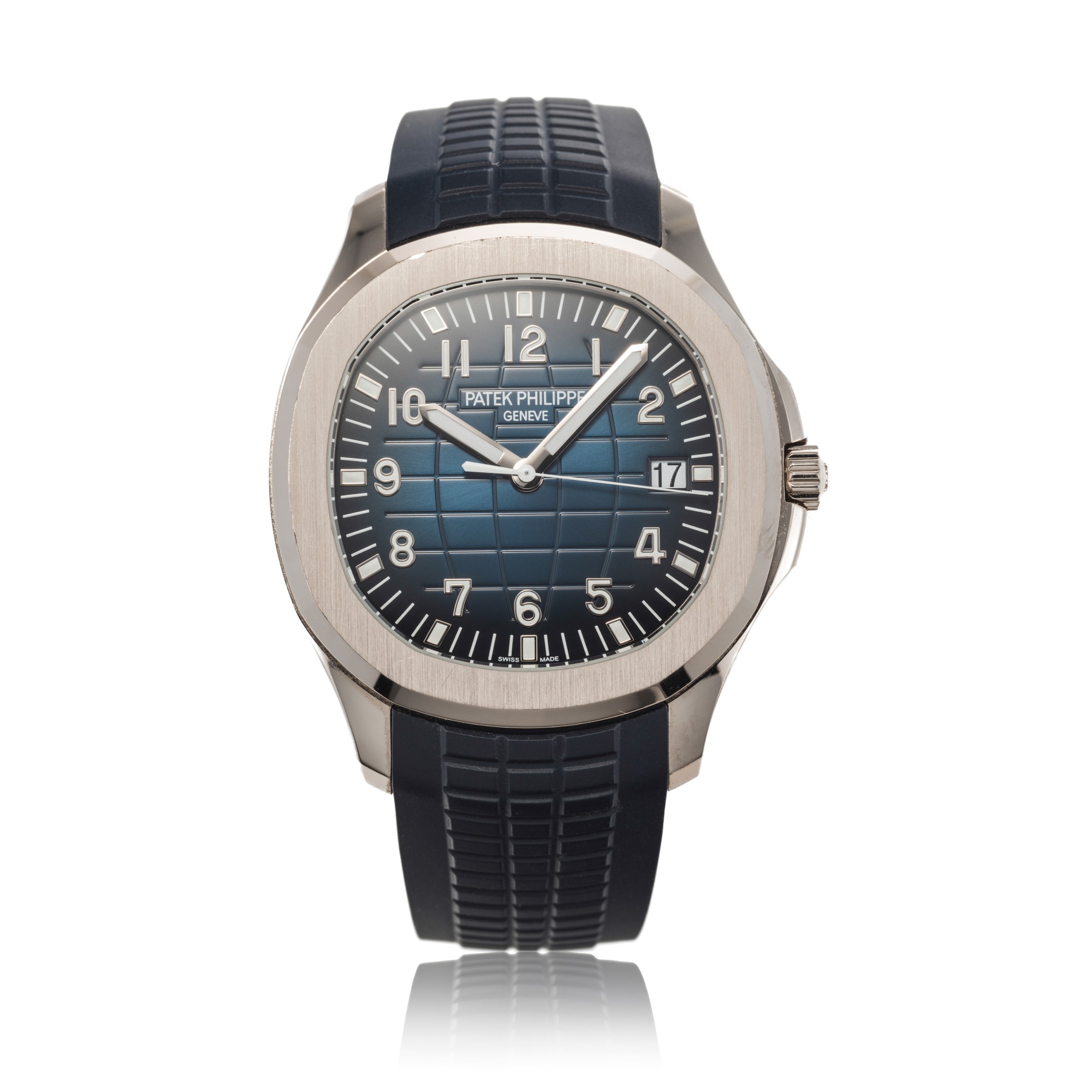 Reference 5168 Aquanaut | A white gold automatic wristwatch with date ...