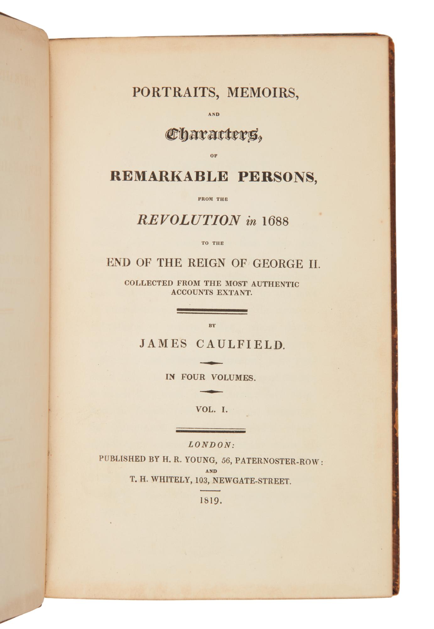 Caulfield, James | Two later editions of Caulfield's collection of ...