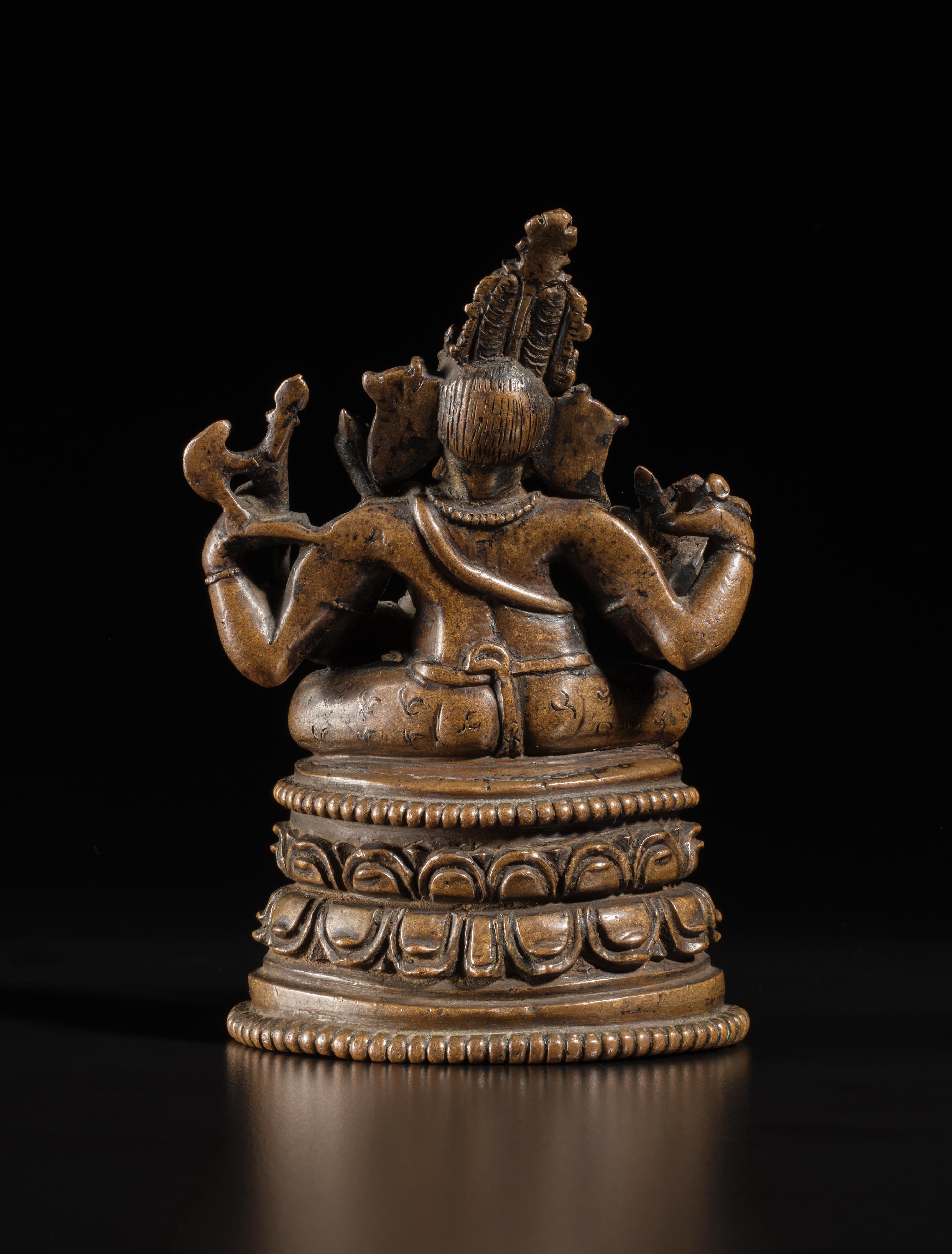 A copper alloy figure of Ganesha, Eastern India, Pala period, circa ...