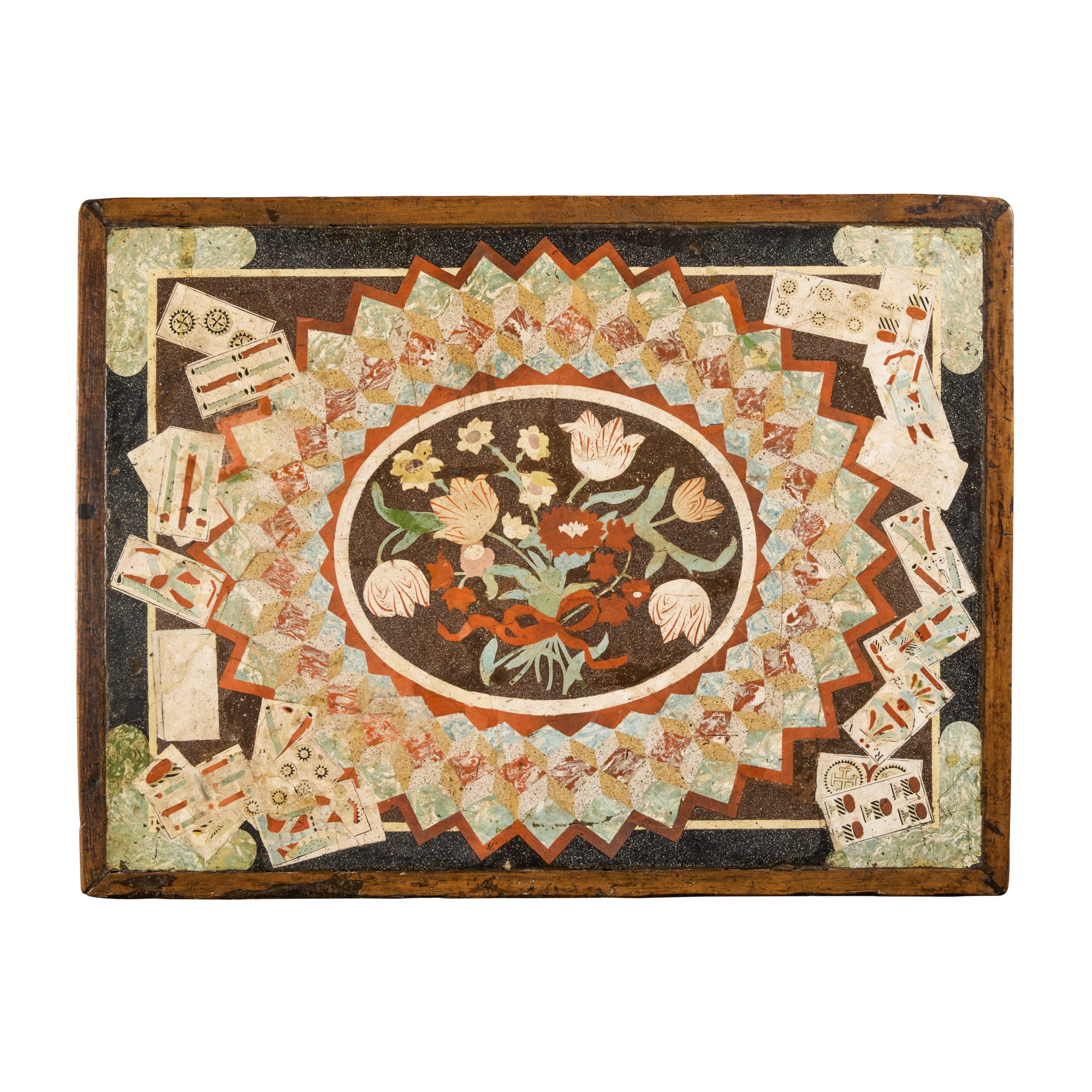 A North Italian Baroque Carved Walnut Rectangular Center Table Inlaid ...