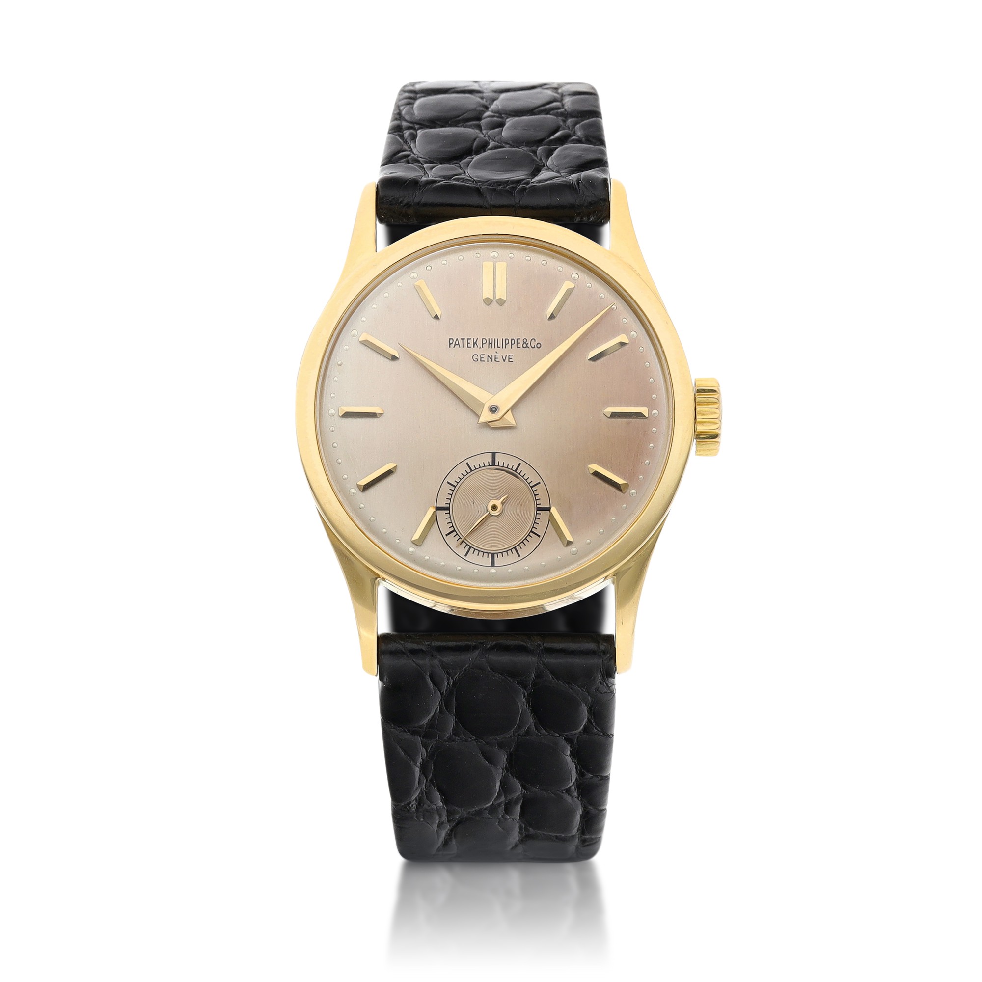 Patek Philippe | Calatrava, Reference 96, A yellow gold wristwatch ...