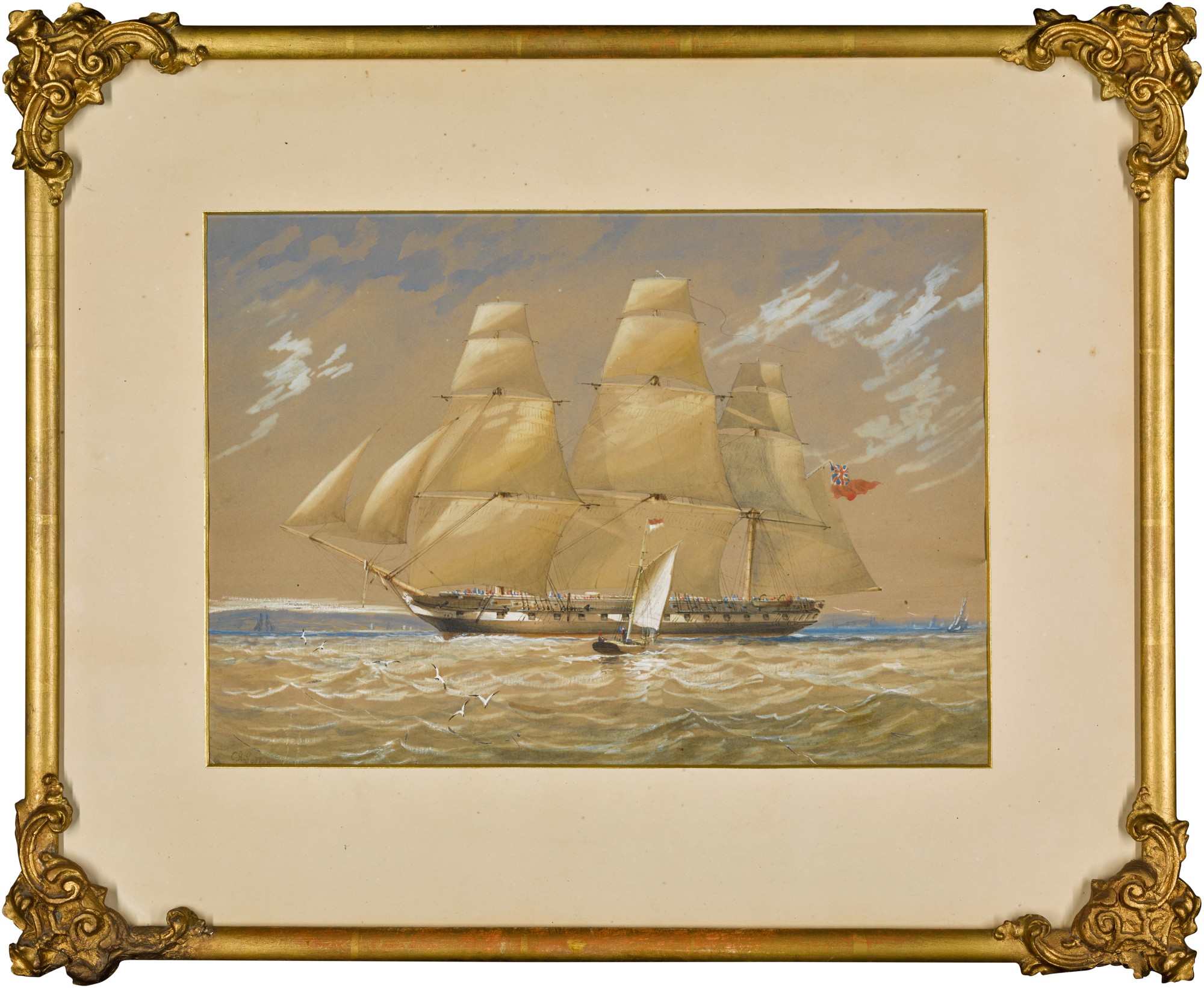 A frigate off the coast | Royal & Noble | 2021 | Sotheby's