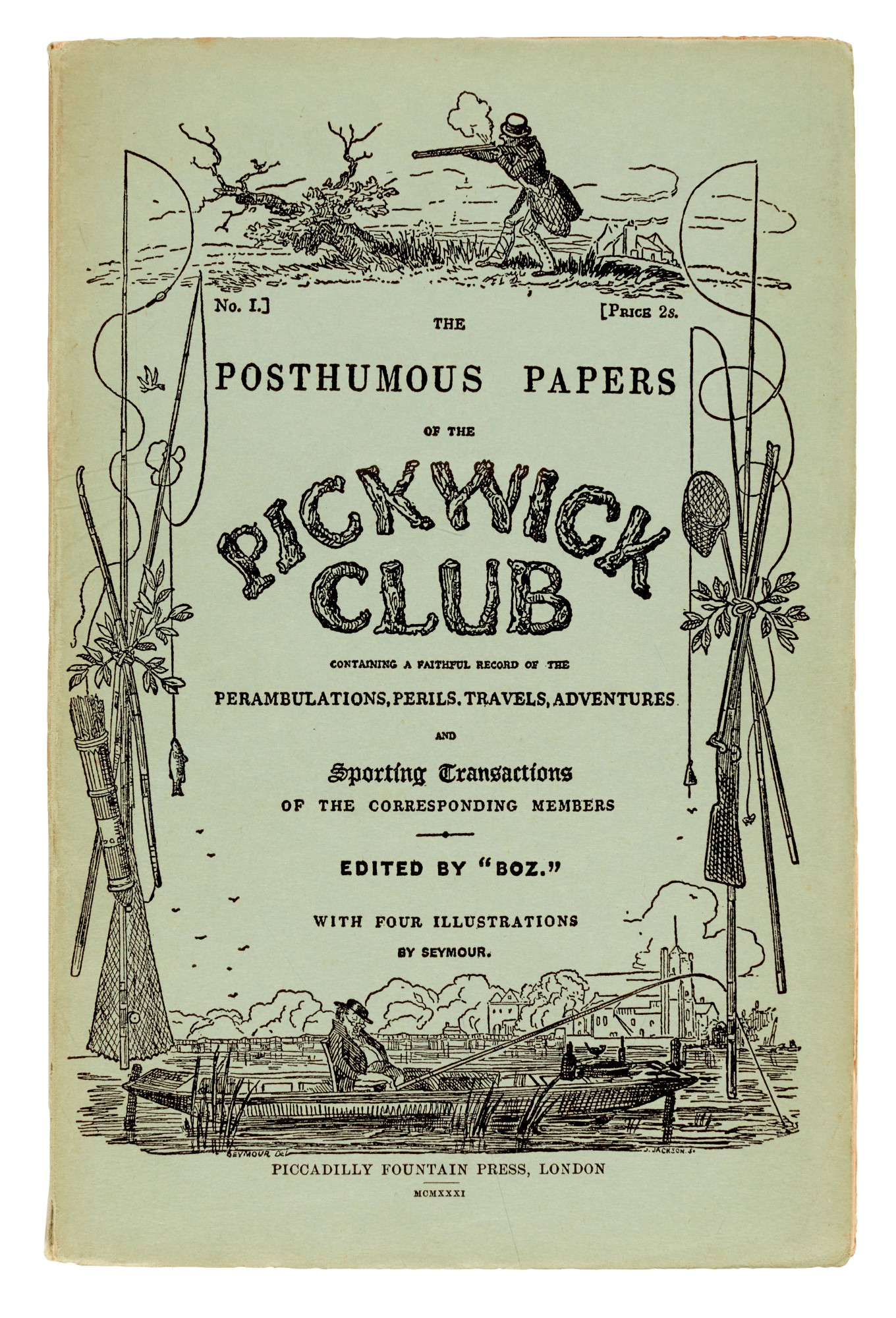 DICKENS | The Posthumous Papers of the Pickwick Club, 1931-32, 20 parts ...