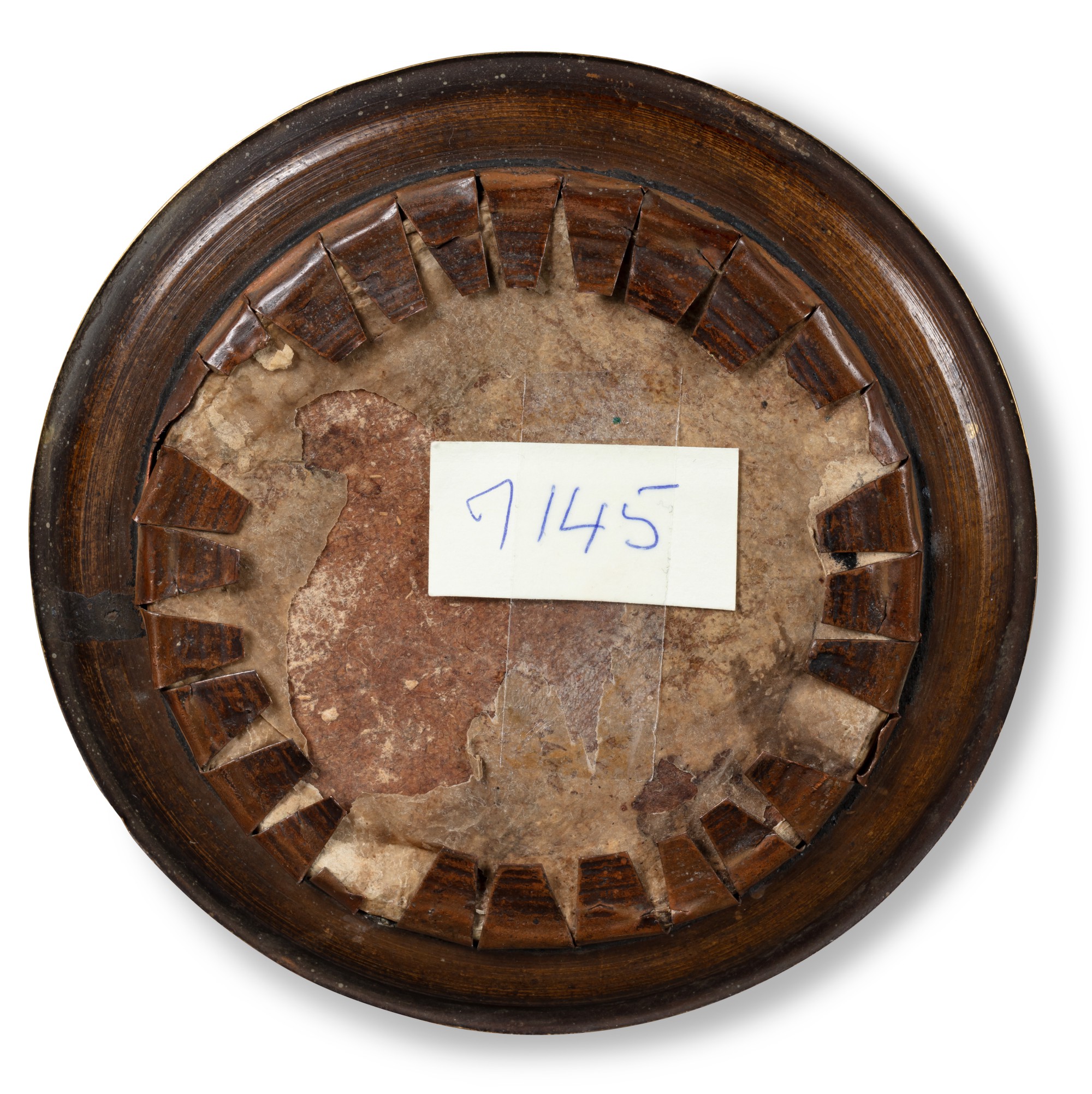 A French large circular miniature on ivory representing Eléonore de la ...