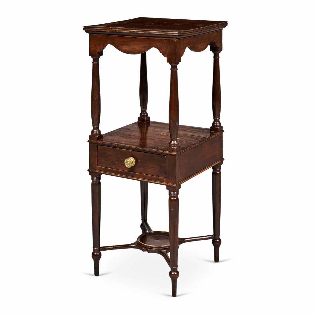 Federal Brown-Stained Pine Wash Stand, Pennsylvania, Circa 1800 ...