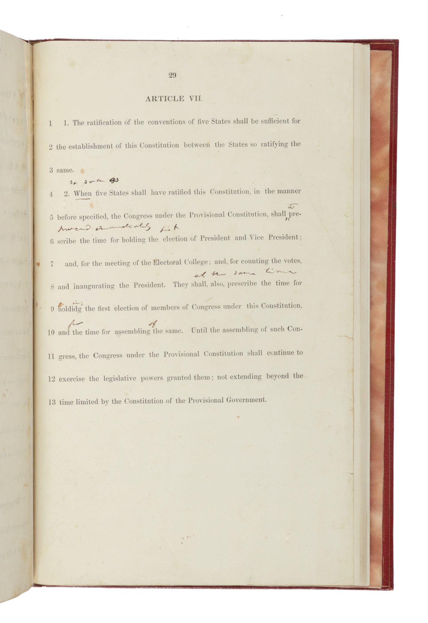 Confederate States of America | The final draft printing of the ...