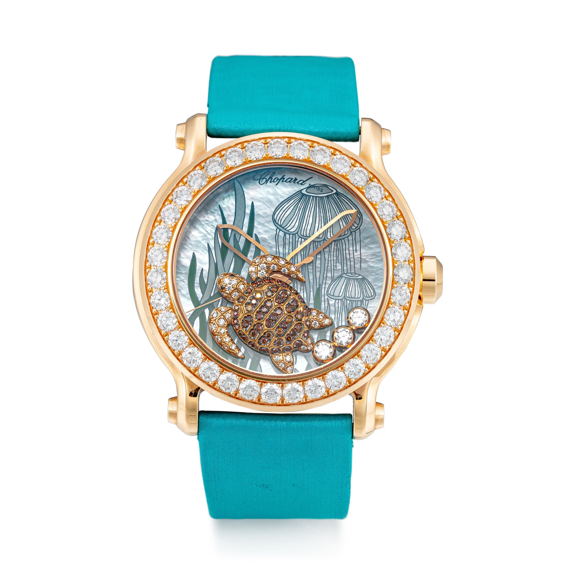Chopard | 'Animal World' Turtle Happy Sport XL, A Limited Edition Pink ...