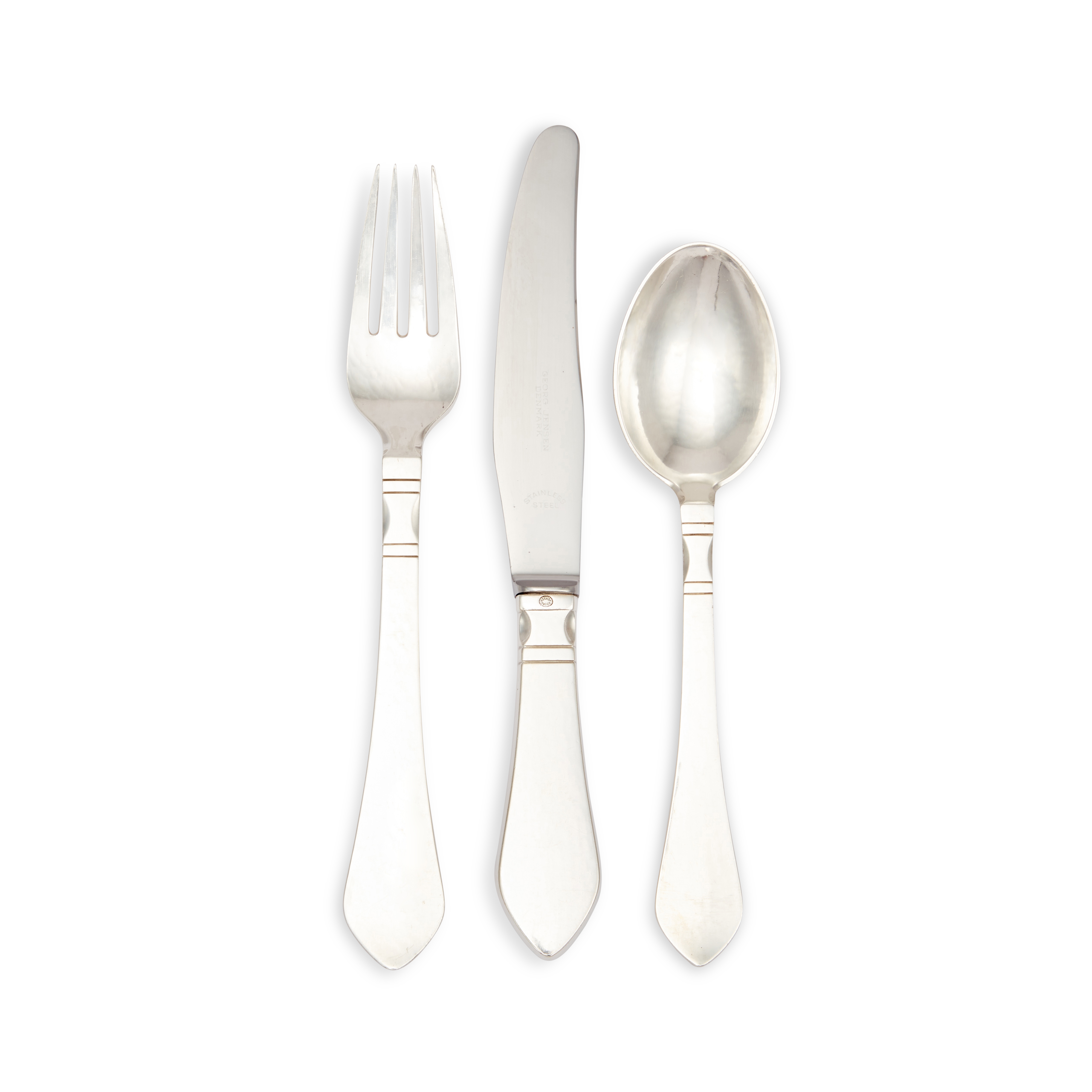 A Danish Silver "Continental" Pattern Flatware Service, Georg Jensen ...