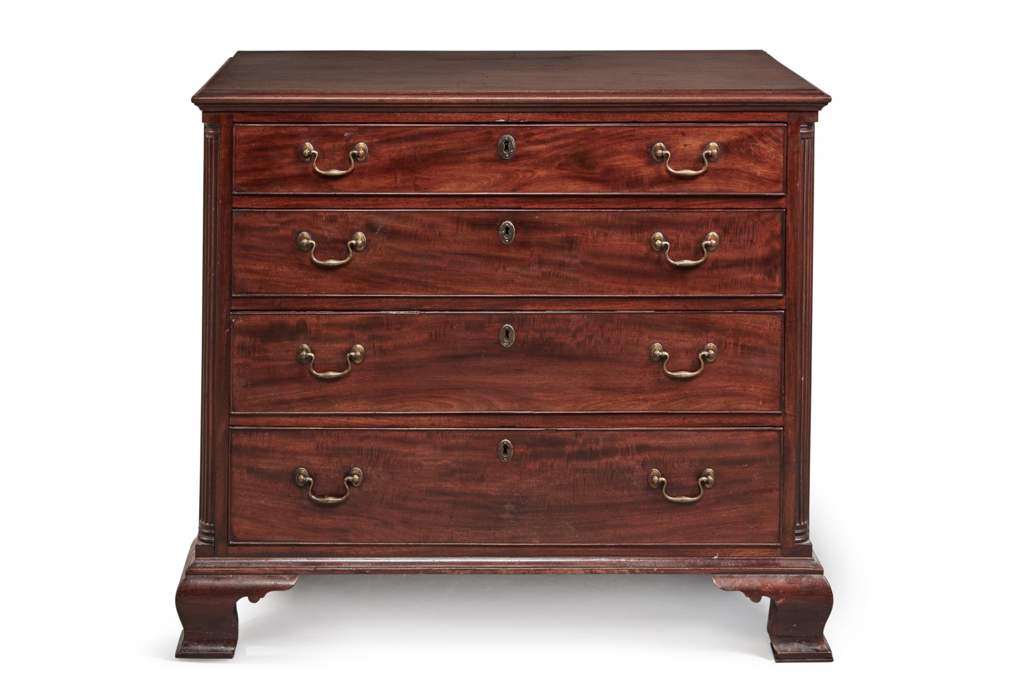 Fine Chippendale Figured Mahogany Chest of Drawers, Philadelphia ...