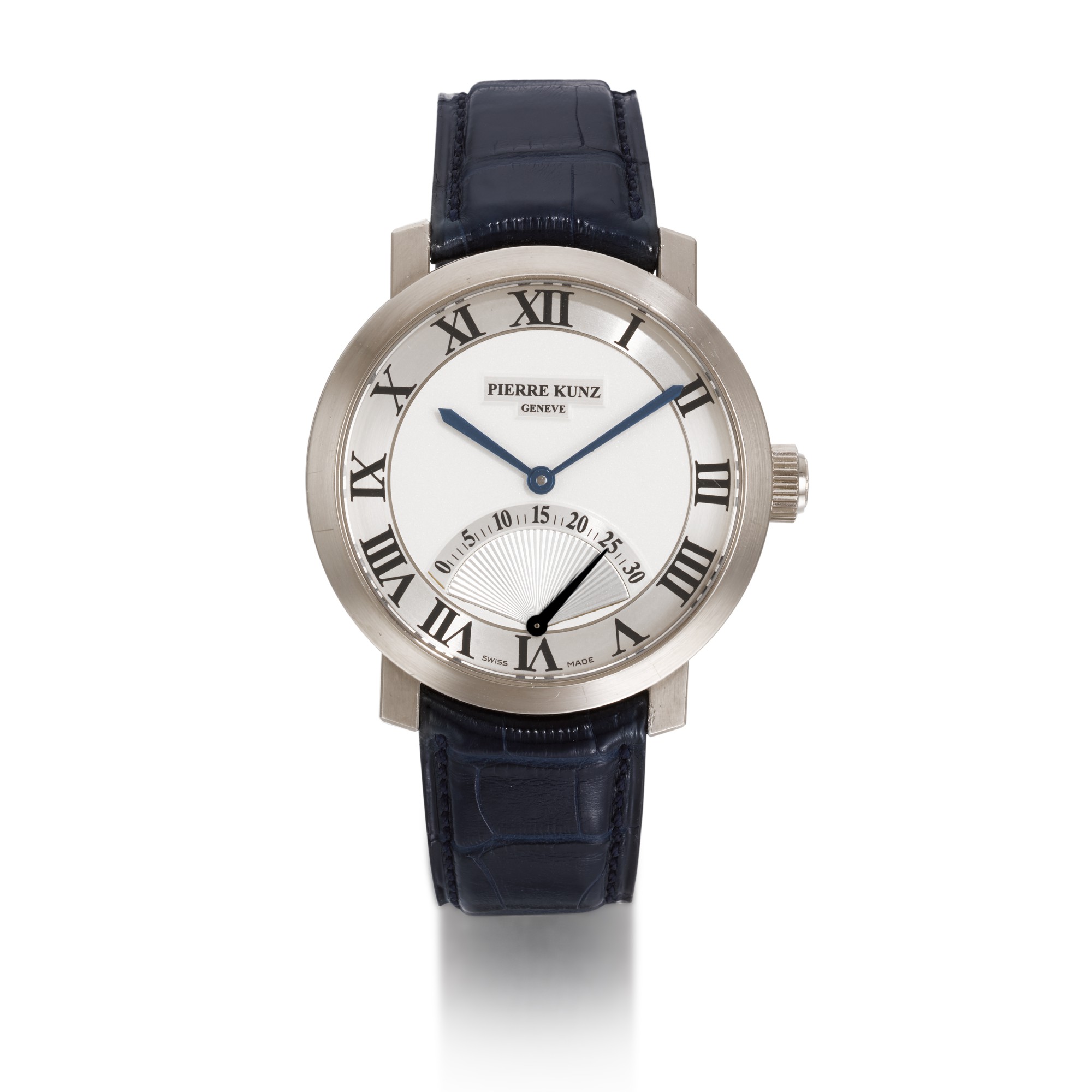 PIERRE KUNZ | REF PKA 001 SR WHITE GOLD WRISTWATCH WITH RETROGRADE ...