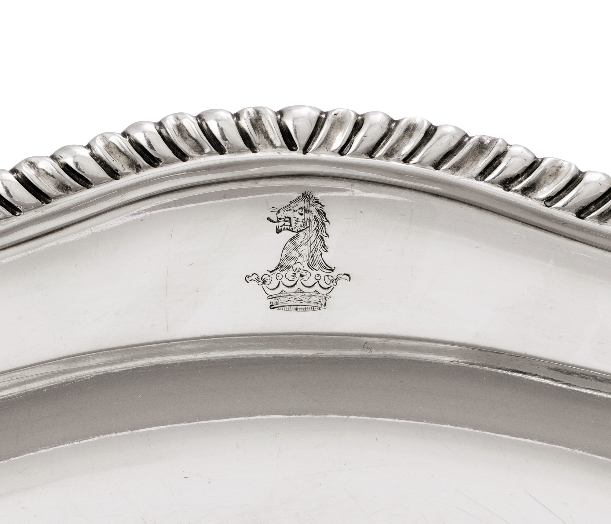 A pair of George III silver meat dishes, Joseph Craddock and William ...