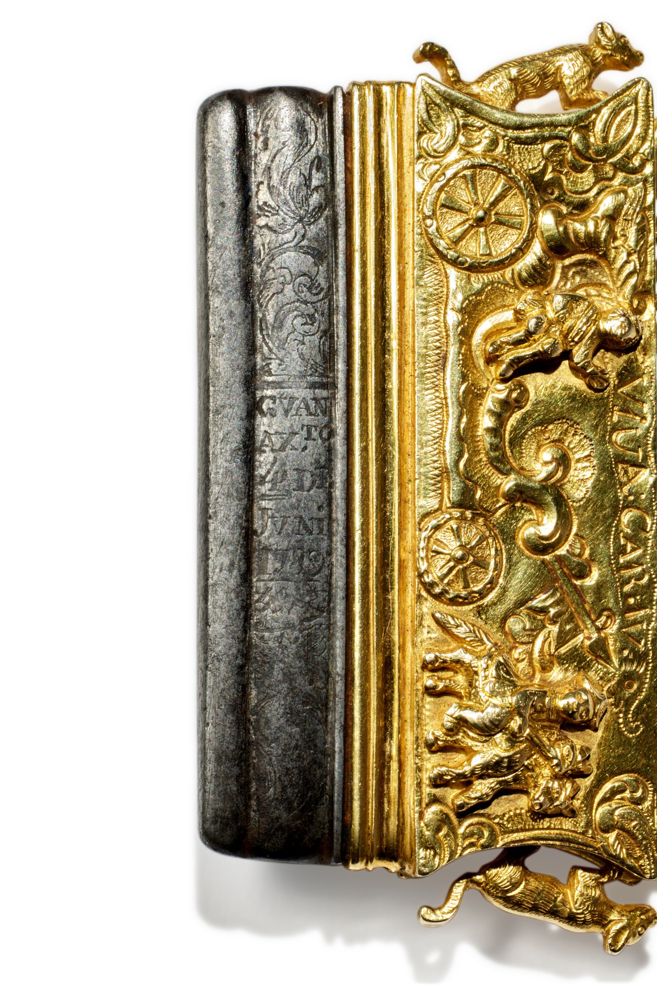 A Mexican Gold Tinder Box with Striker, 16th Century and Circa 1800 ...