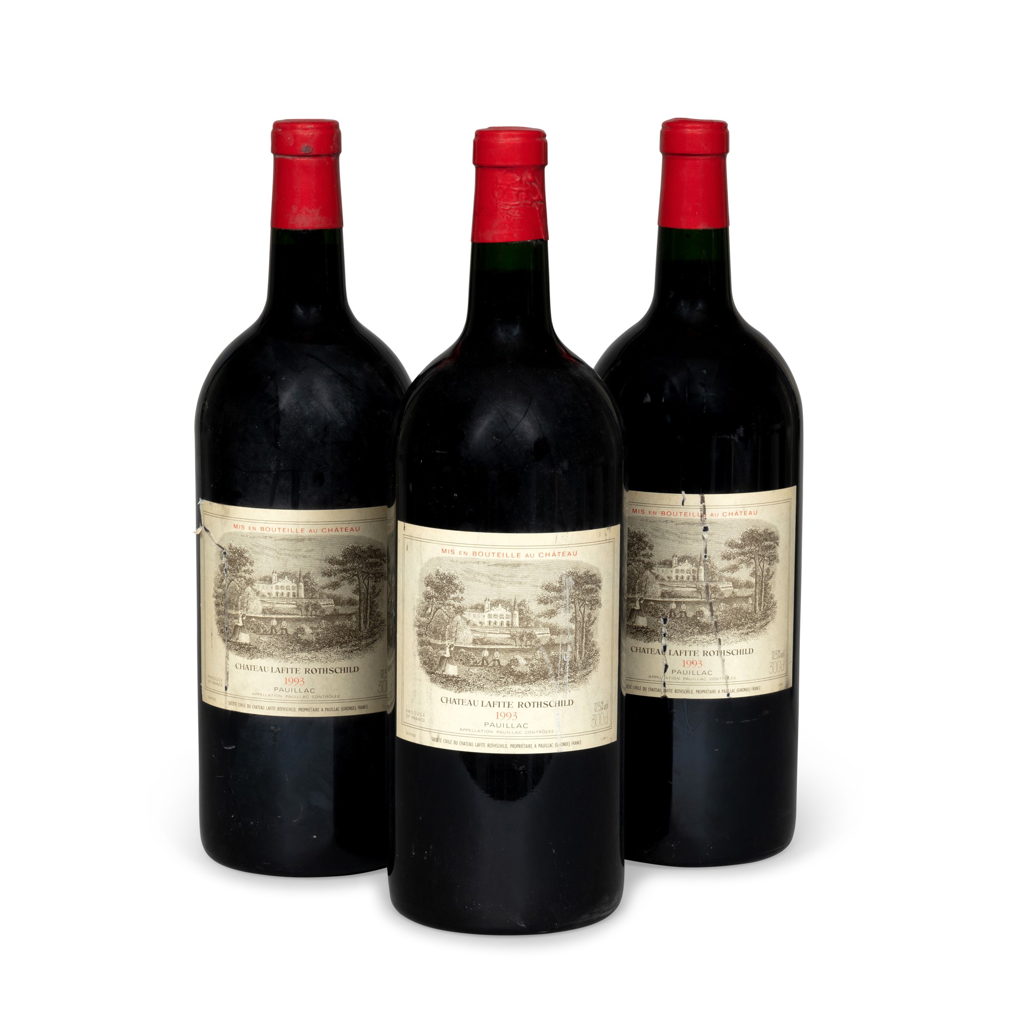 Three Double-magnums Château Lafite Rothschild 1993 | Trois double ...