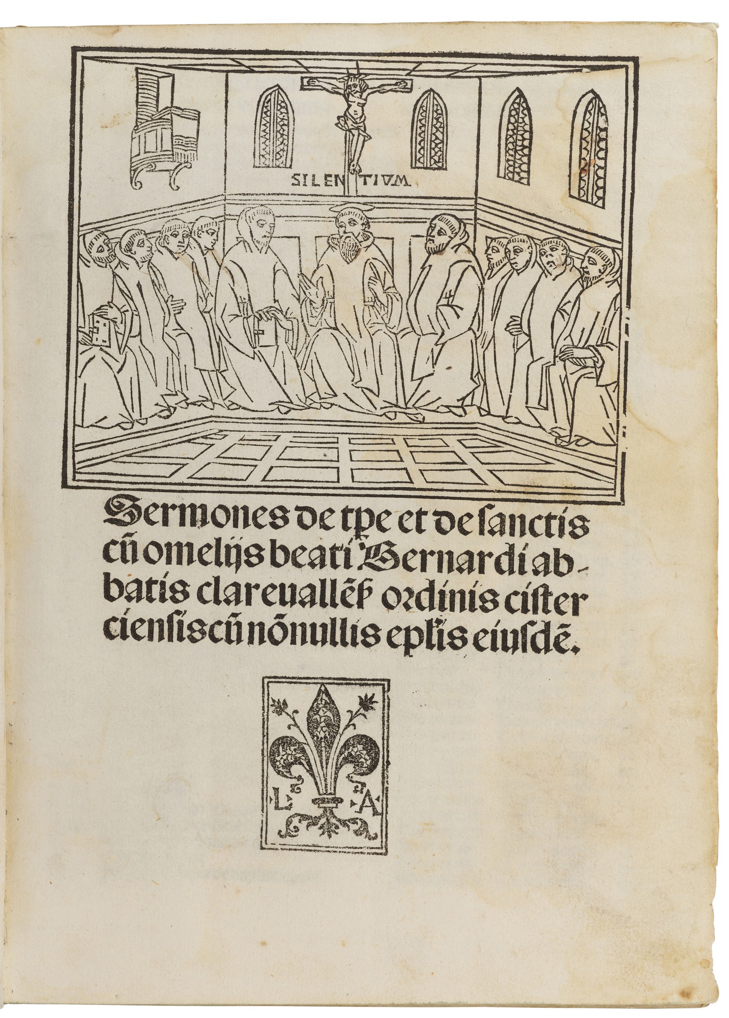 Bernardus Claravallensis, Sermones de tempore, Venice, 1495, modern ...