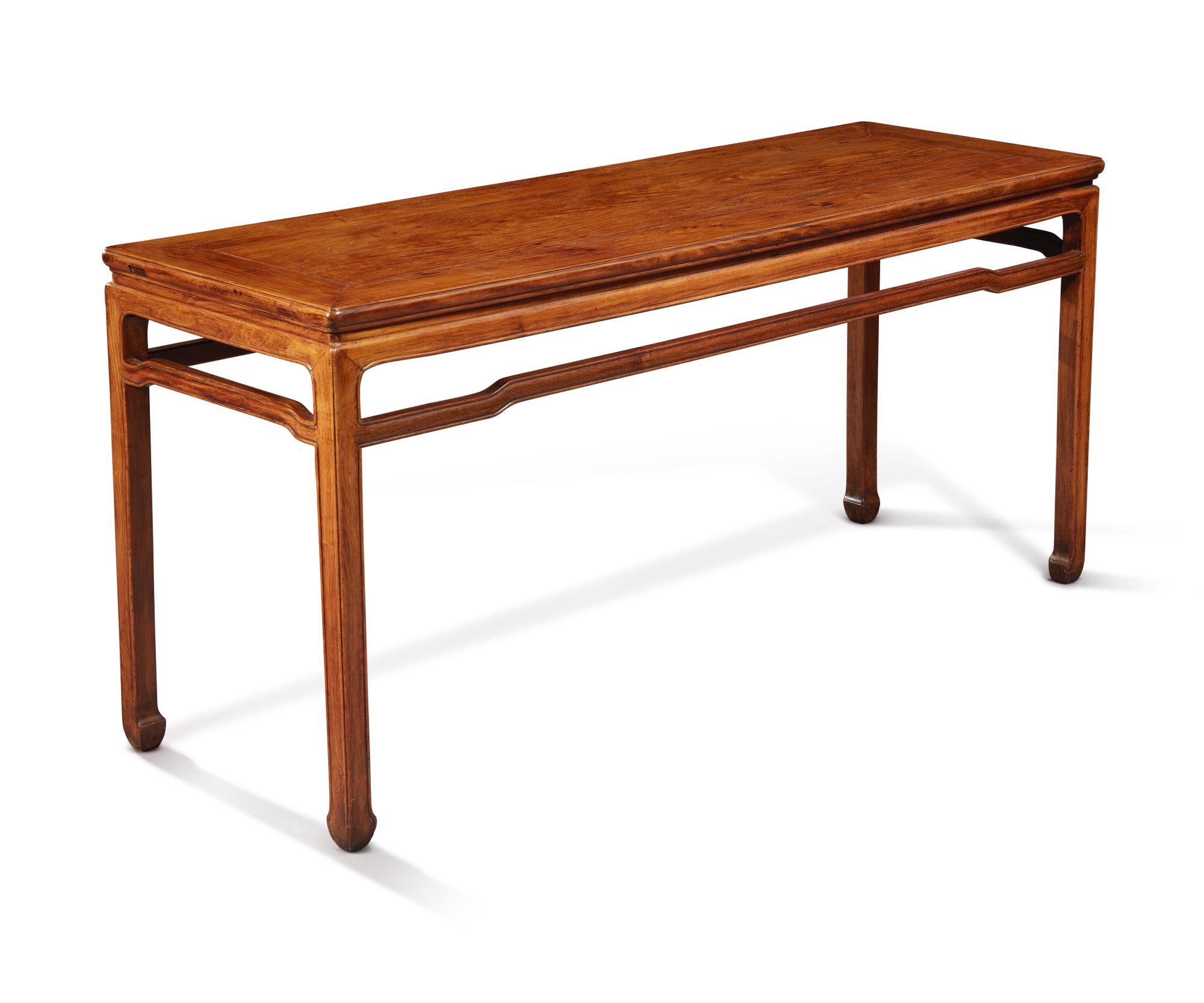 A 'HUANGHUALI' WAISTED CORNER-LEG TABLE (HUAZHUO), QING DYNASTY, 18TH ...