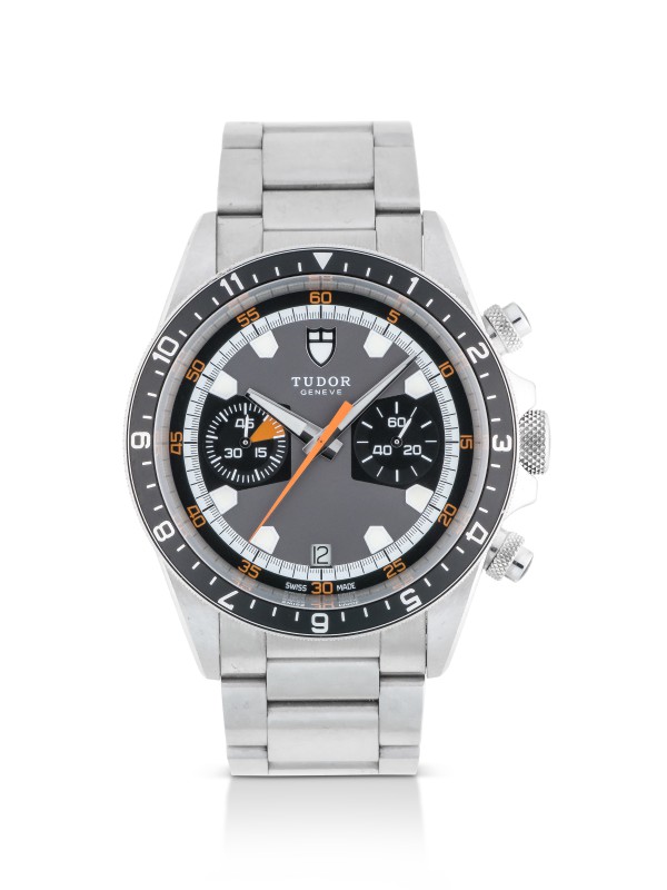 TUDOR | HERITAGE, REF 70330N STAINLESS STEEL CHRONOGRAPH WRISTWATCH ...