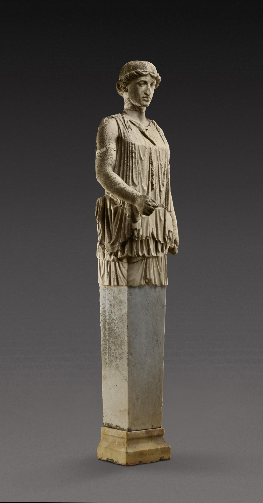 A Roman Marble Herm of a Kore, circa 2nd Century A.D., with 18th ...