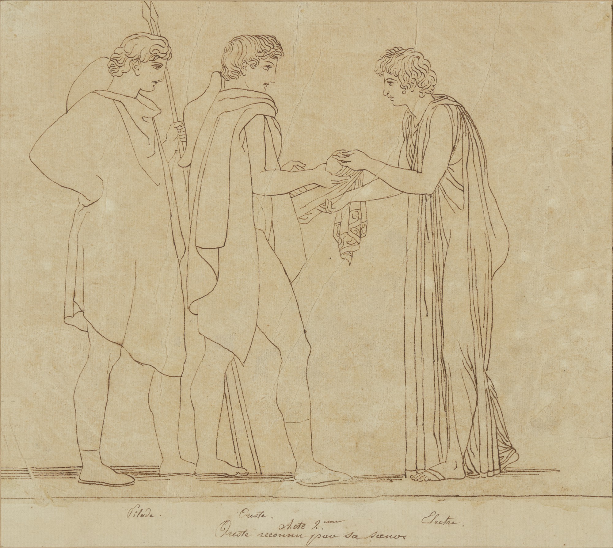 JOHN FLAXMAN | THREE SCENES FROM LES EUMENIDES: ACTS I, 2 AND 4 | 19th ...