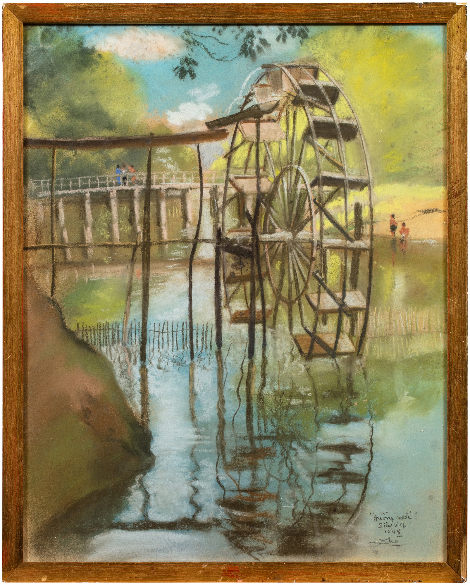 Tran Van Ha (1911-1974), Water wheel in Siem Reap in Cambodia | 陳文河 ...